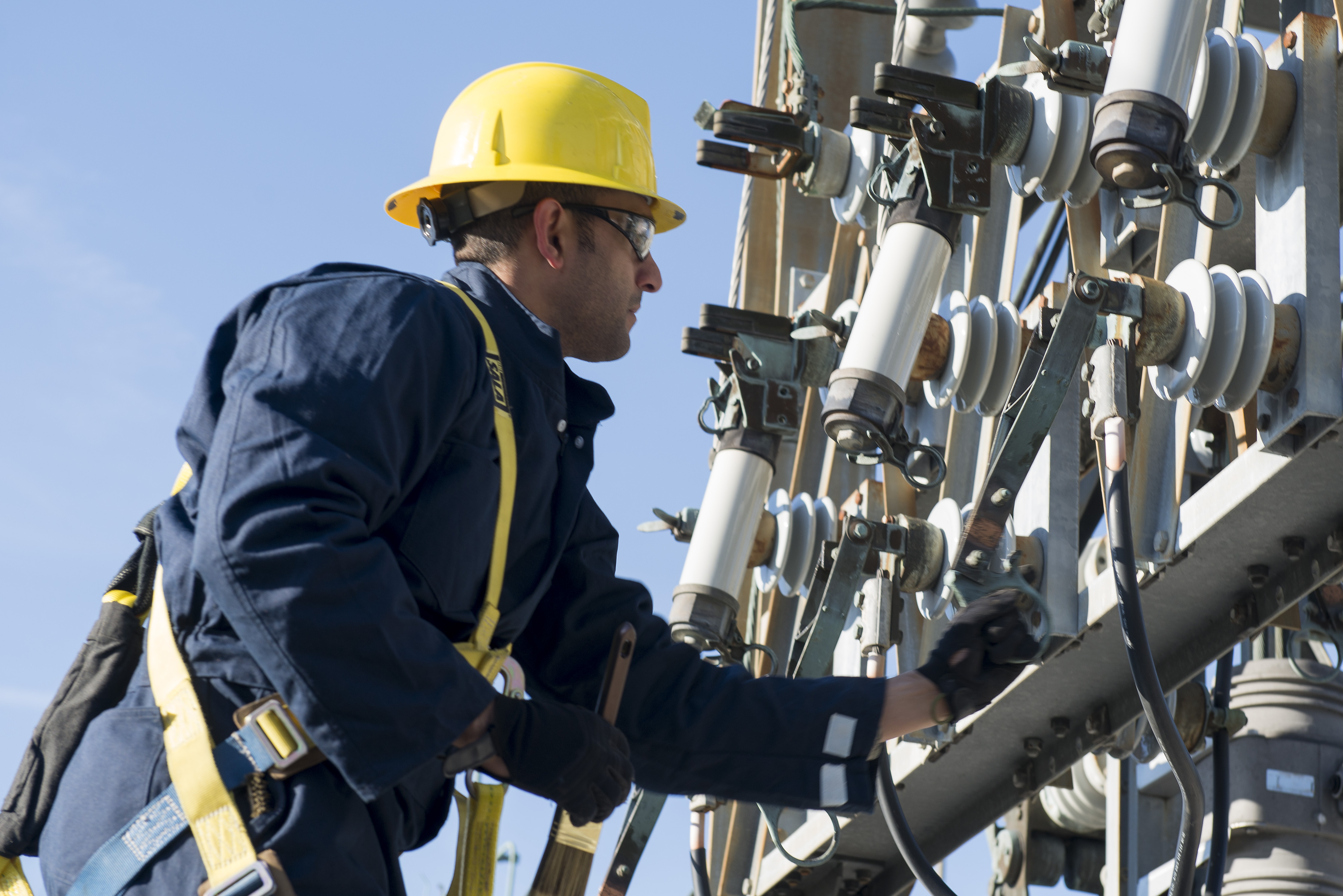 Electricians Upgrade Power Sub-stations