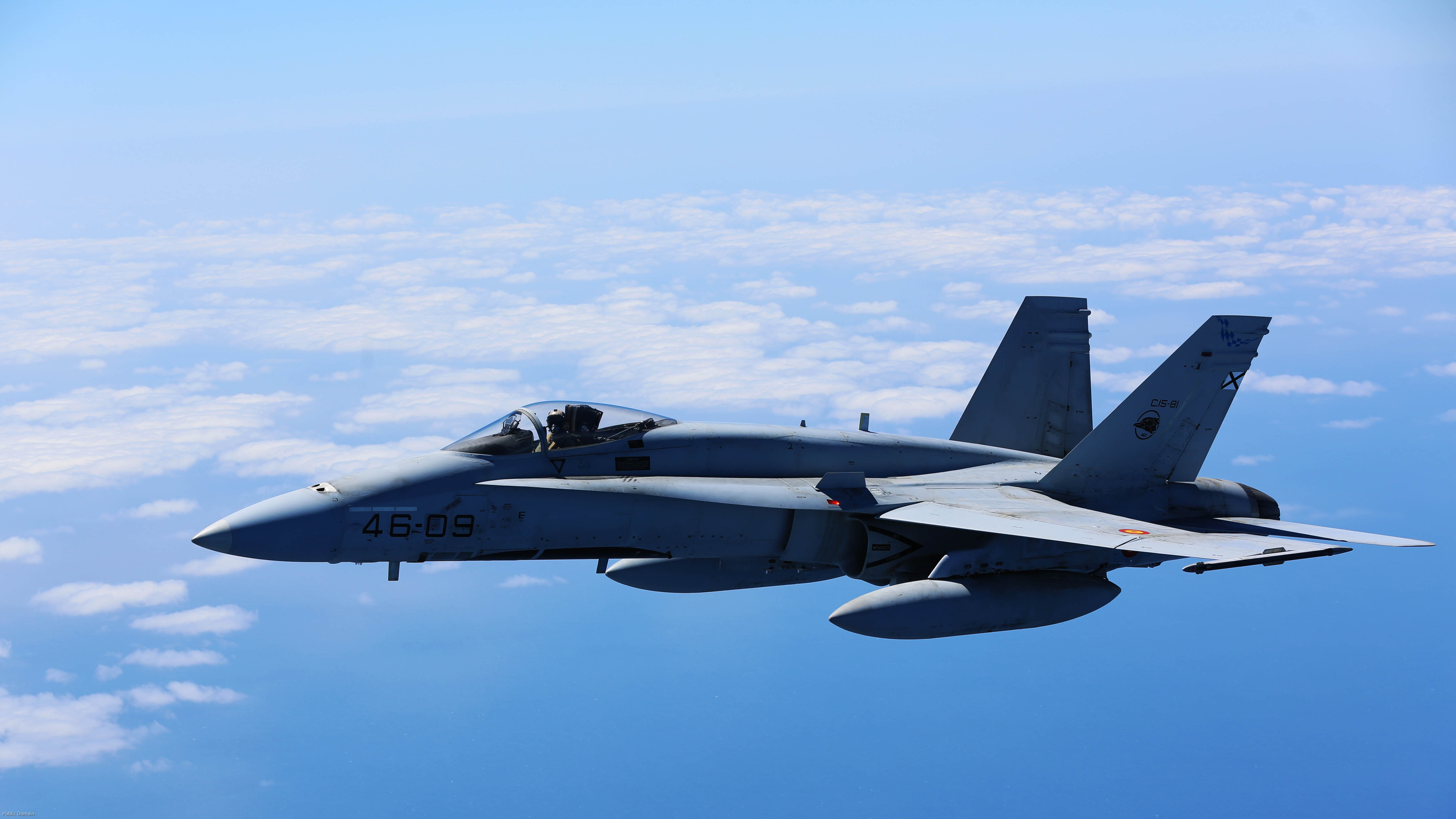 SPMAGTF-CR-AF KC-130J's and Spanish F/A-18's conduct an aerial refuel