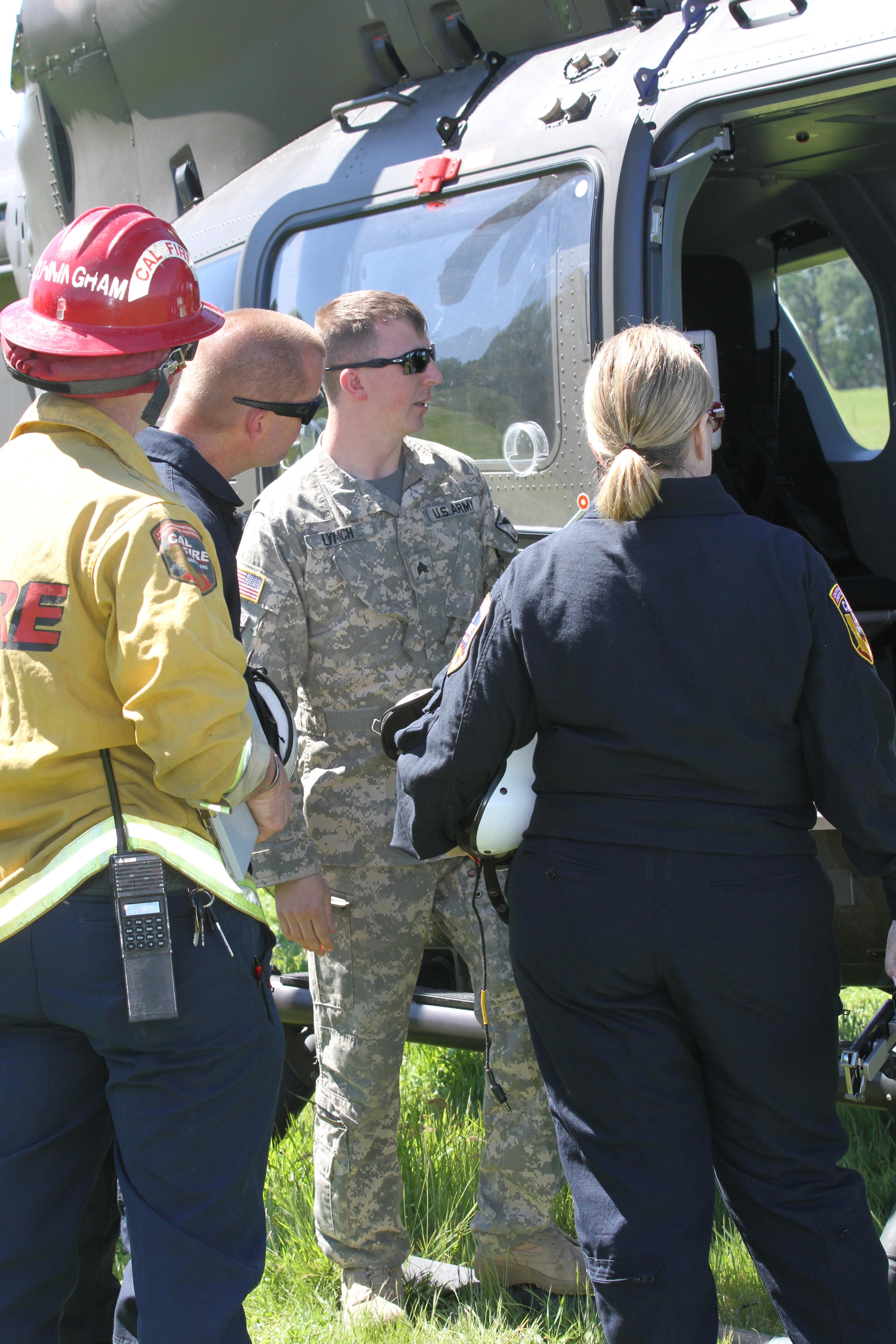 Nevada flight crews train with California Guard firefighting force ...