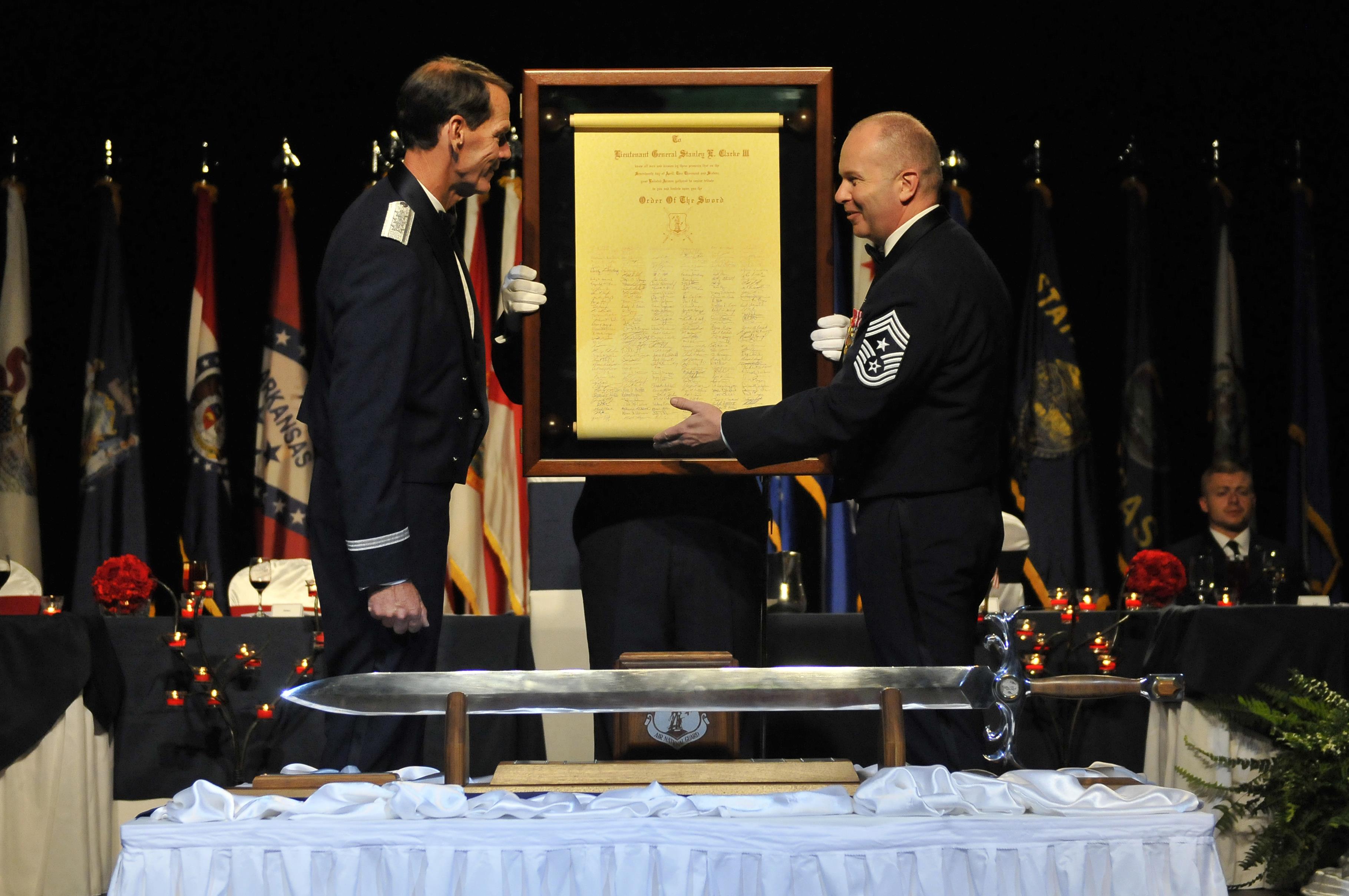 Air Guard enlisted bestow highest honor on Lt. Gen. Stanley Clarke III ...