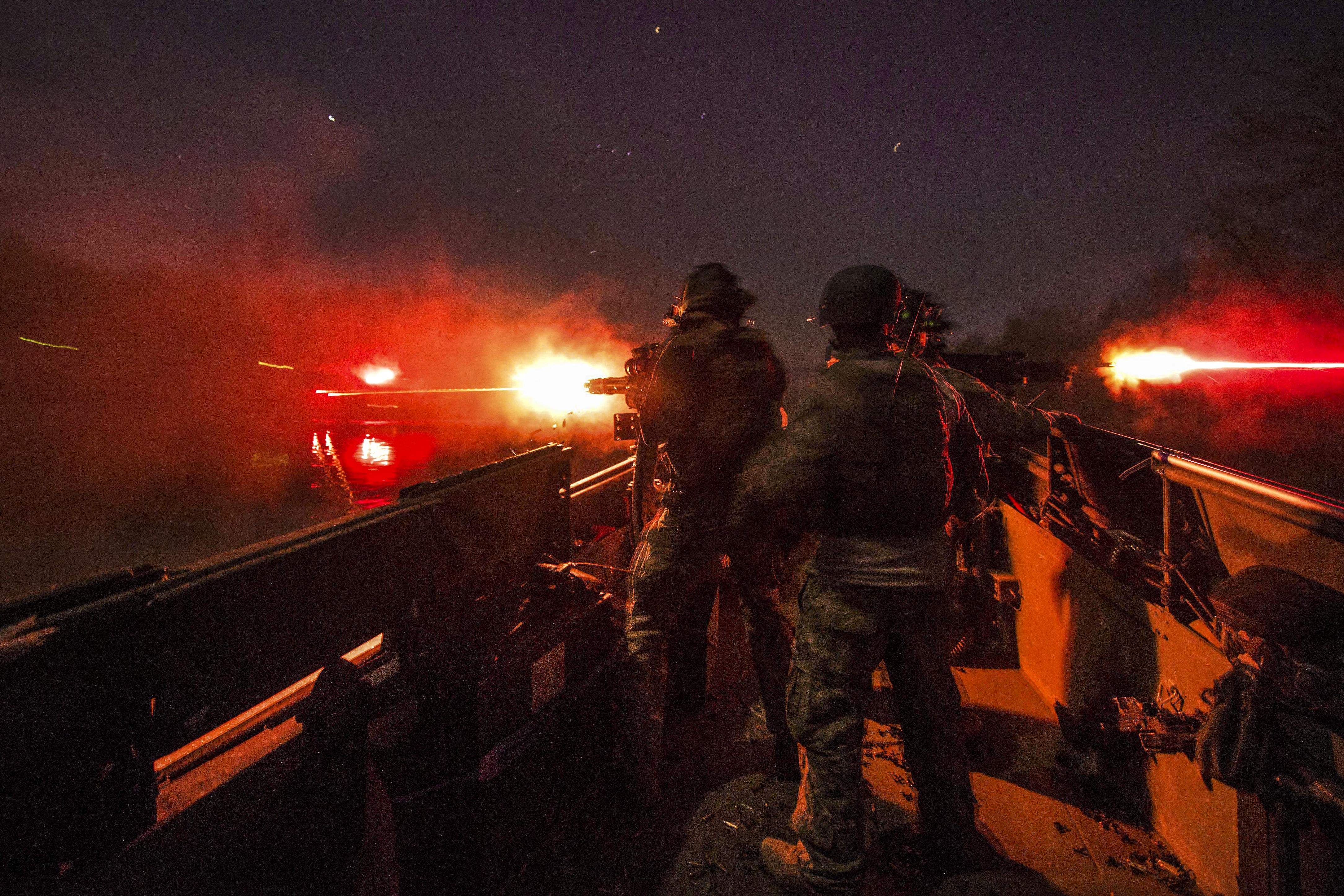 Firing at Night | U.S. Department of War