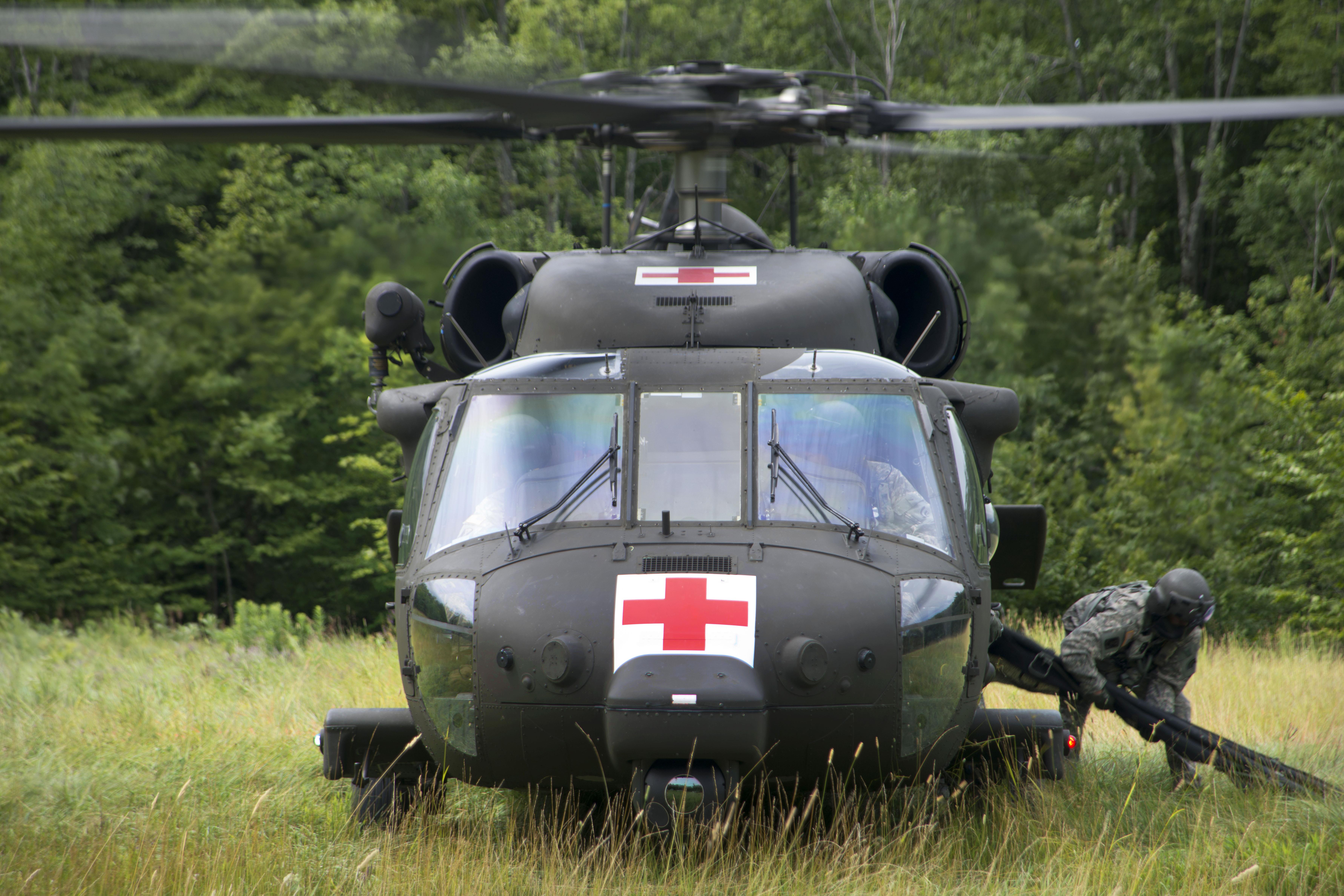Black Hawk Medevac Helicopter Wallpaper