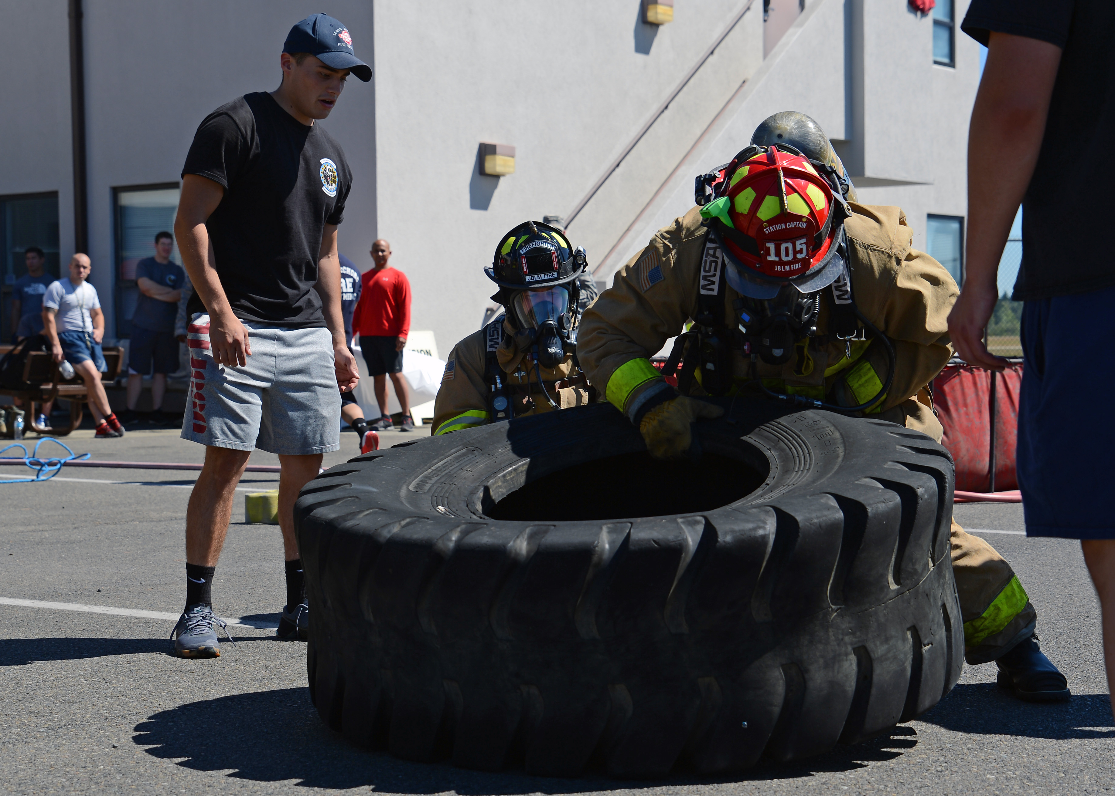 Team McChord firefighters host firefighter combat challenge > Team ...
