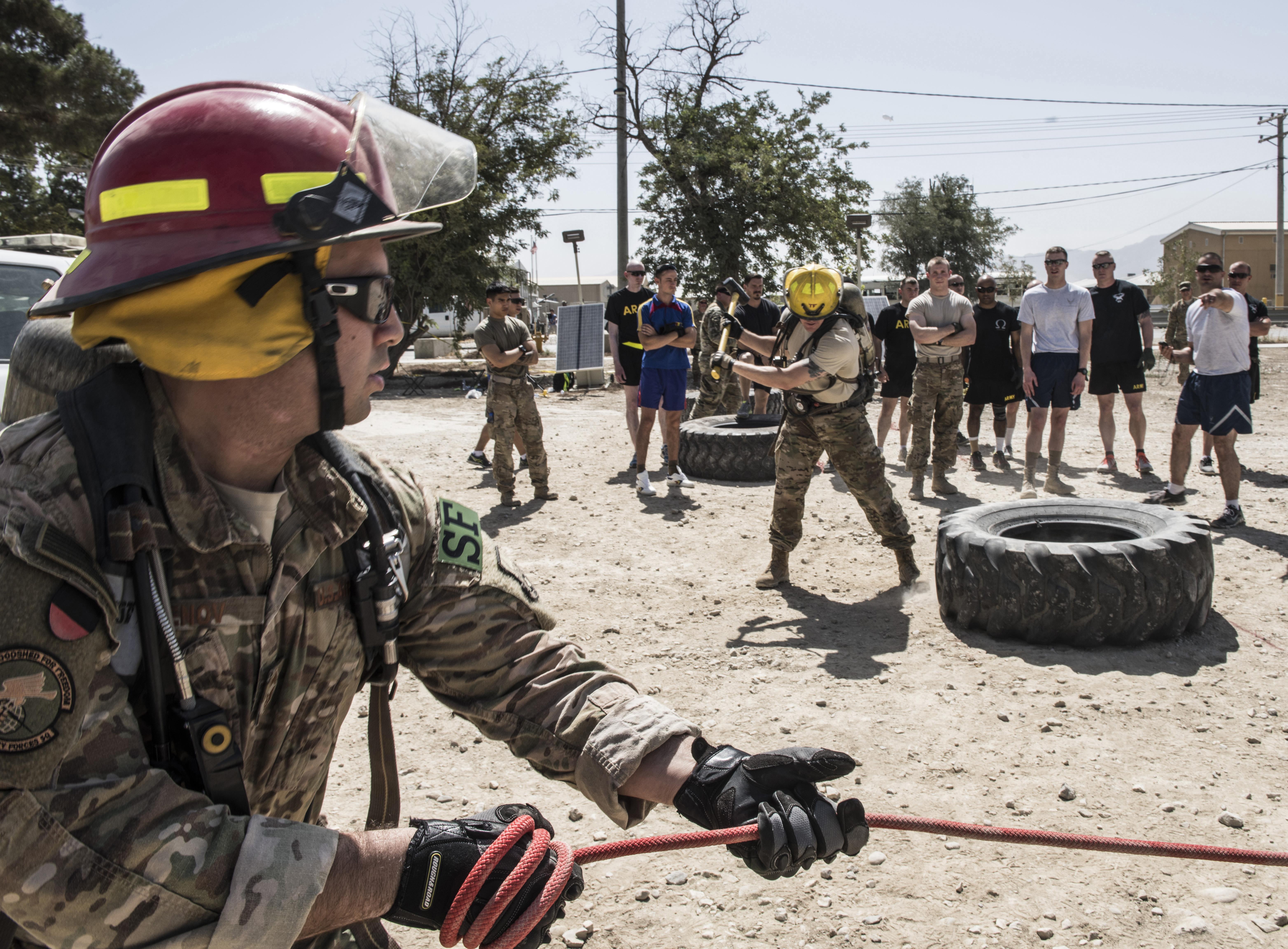 455th AEW Defenders host Battle of the Badges