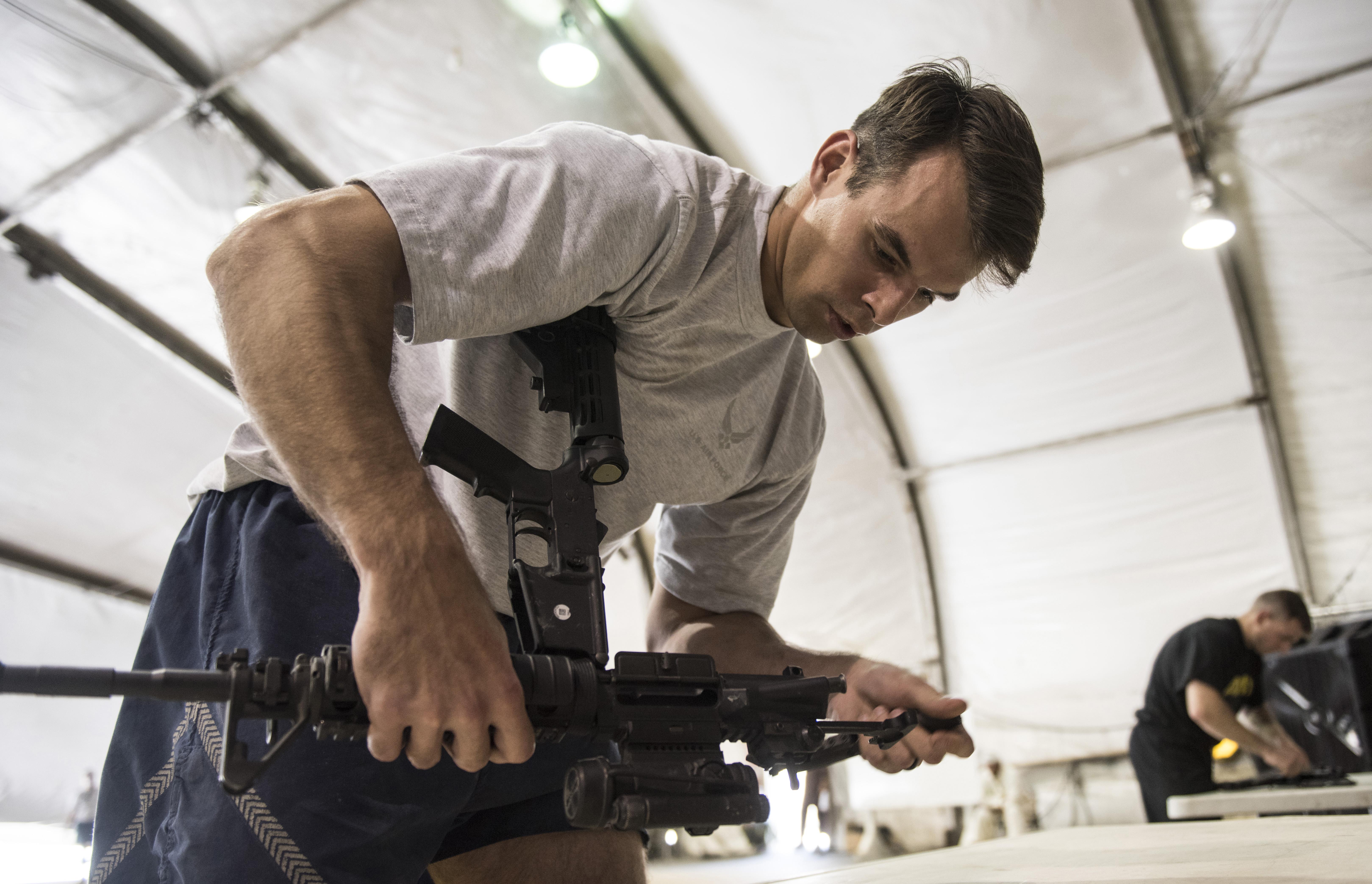 455th AEW Defenders host Battle of the Badges