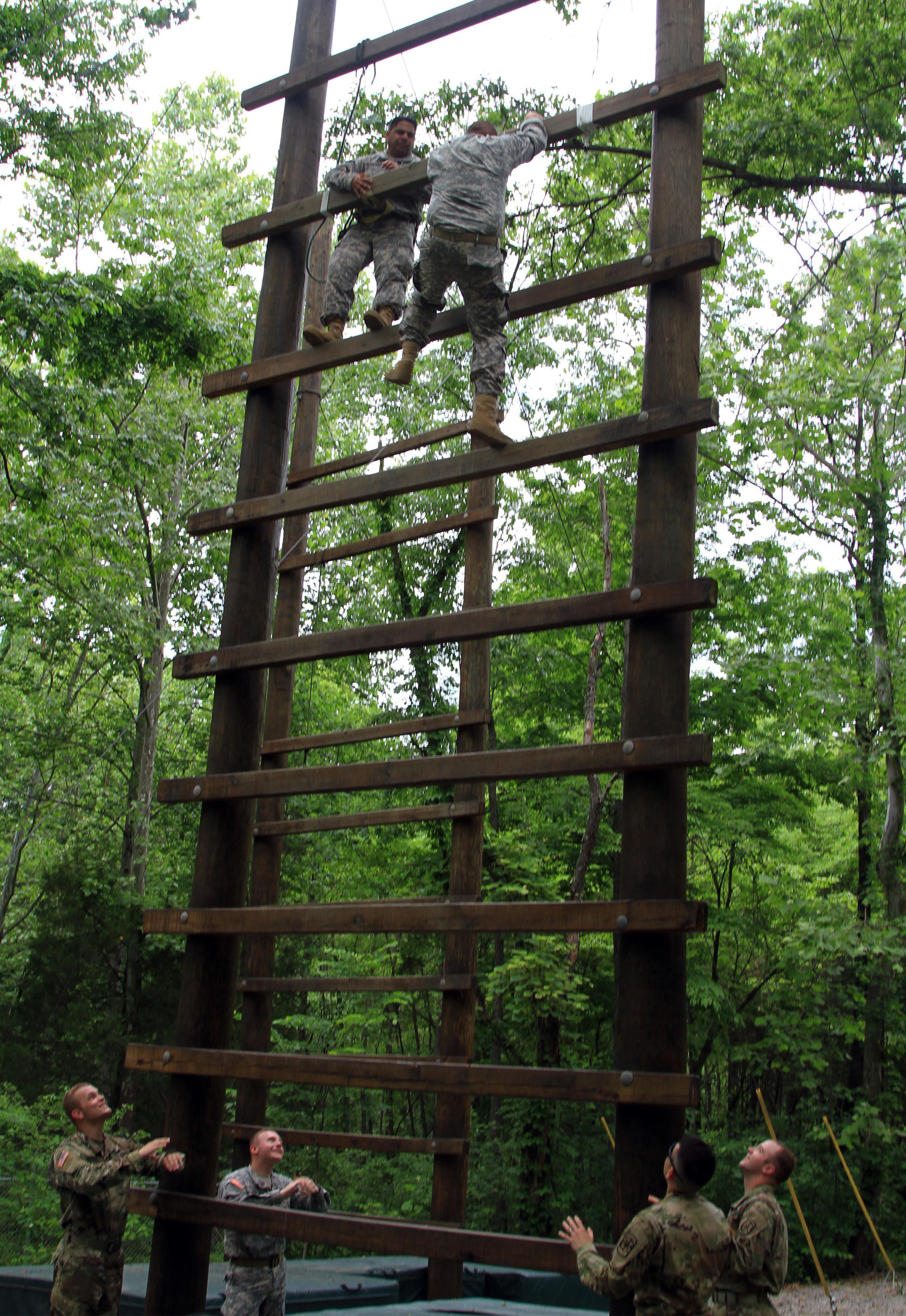 Task Force Wolf instructors teach Cadets the ropes during CST16