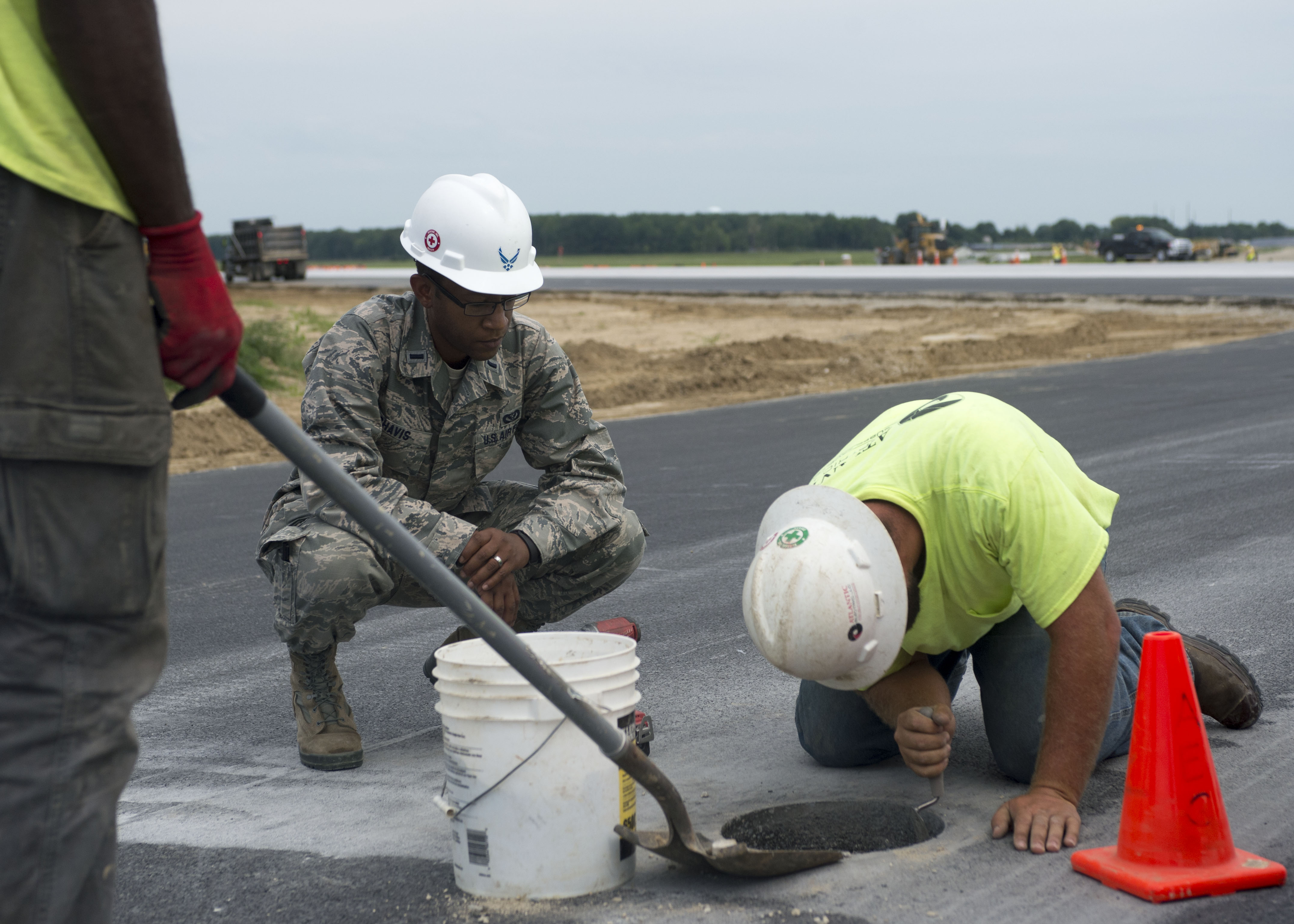 822nd Civil Engineer Flight provides expertise to runway construction ...