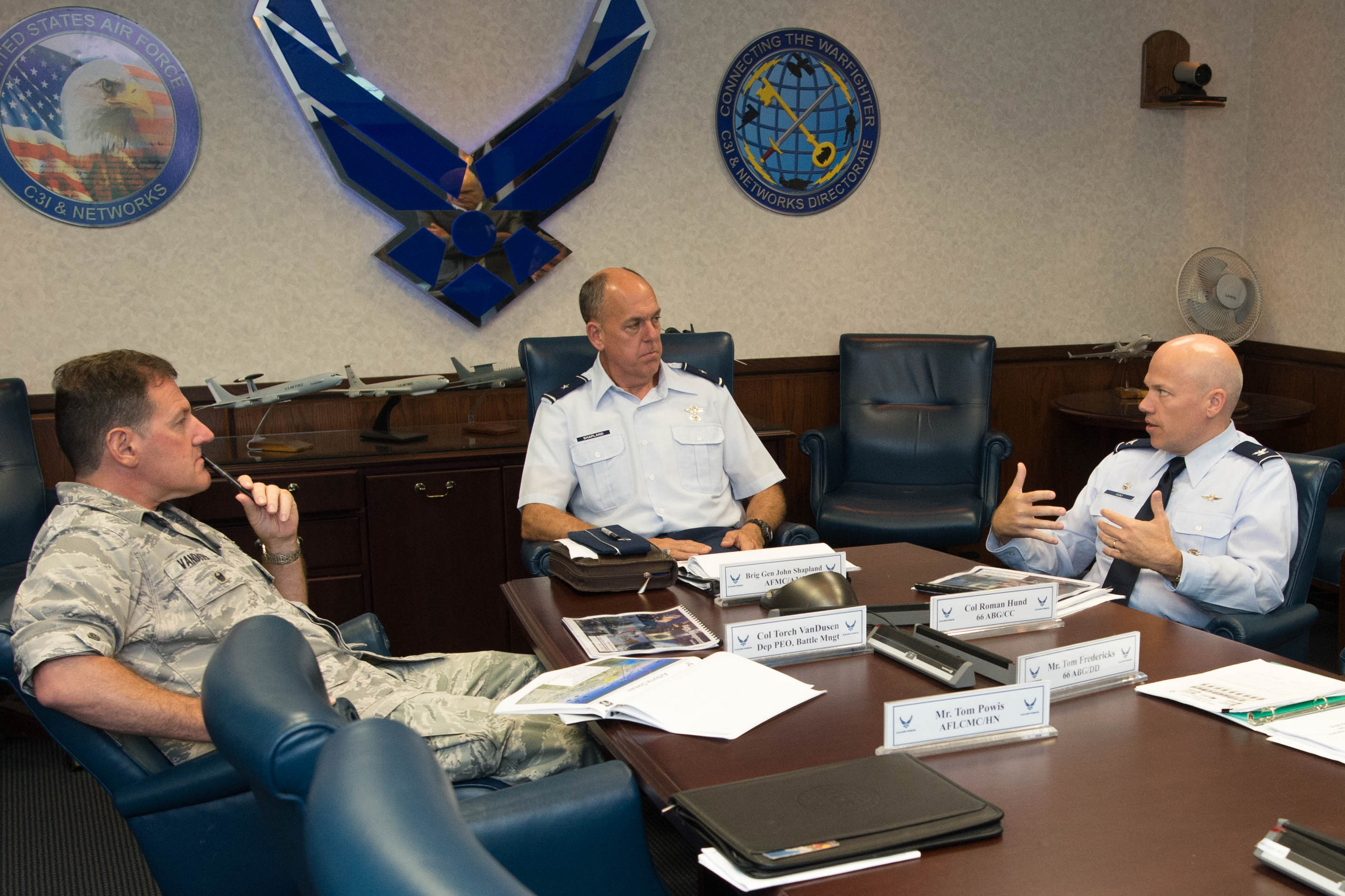 Air, Space and Cyberspace Ops director for AFMC visits Hanscom
