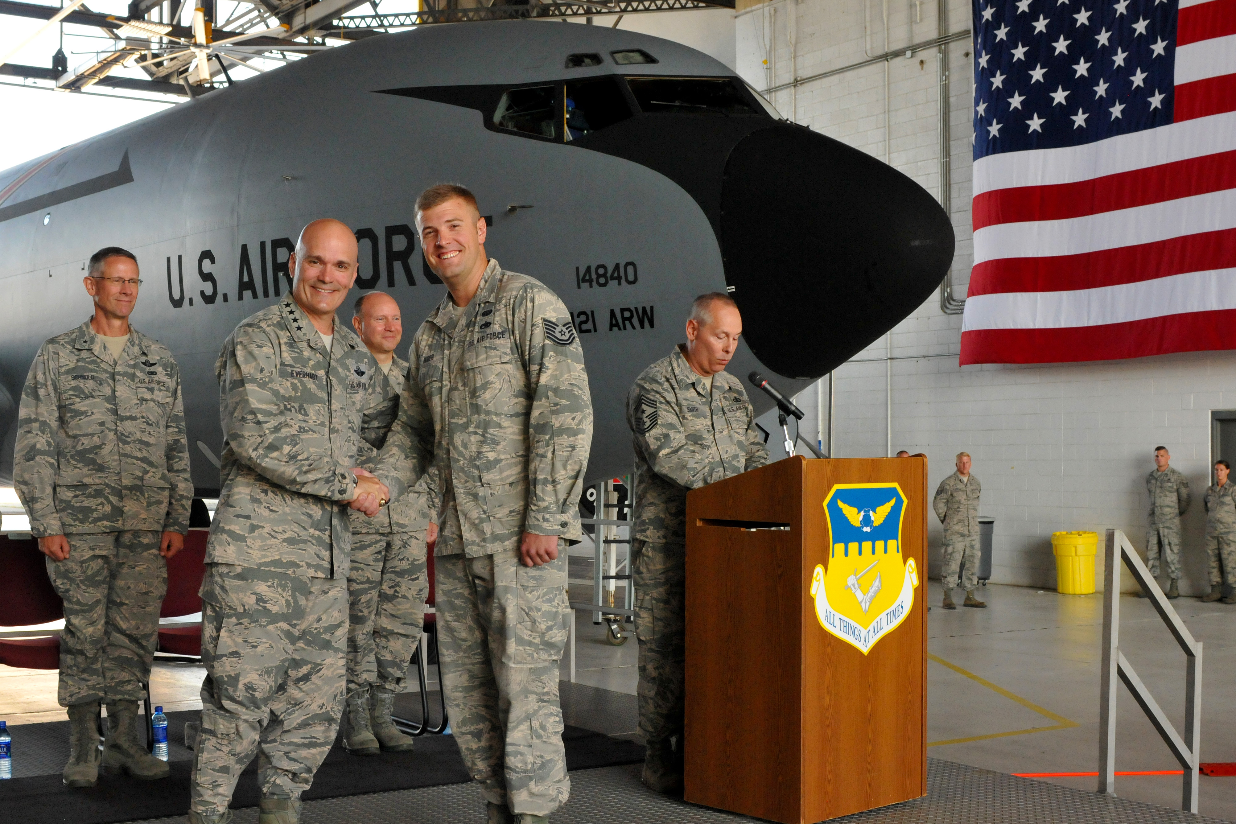 AMC commander visits Rickenbacker