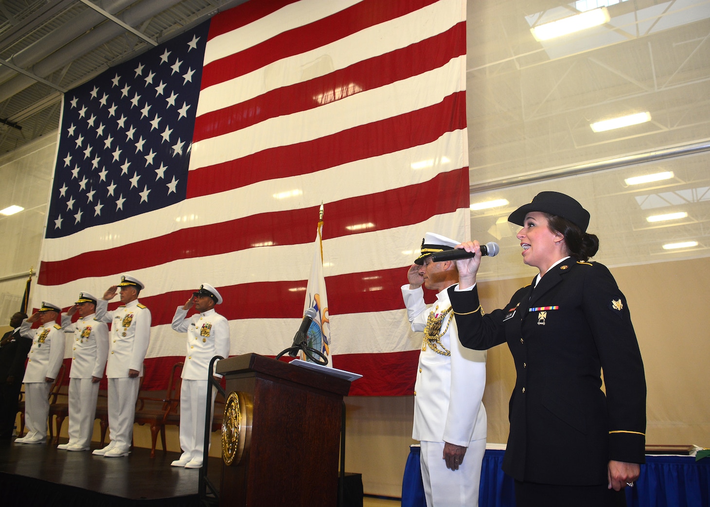 Buck Assumes Command During USNAVSO/FOURTHFLT Change of Command ...