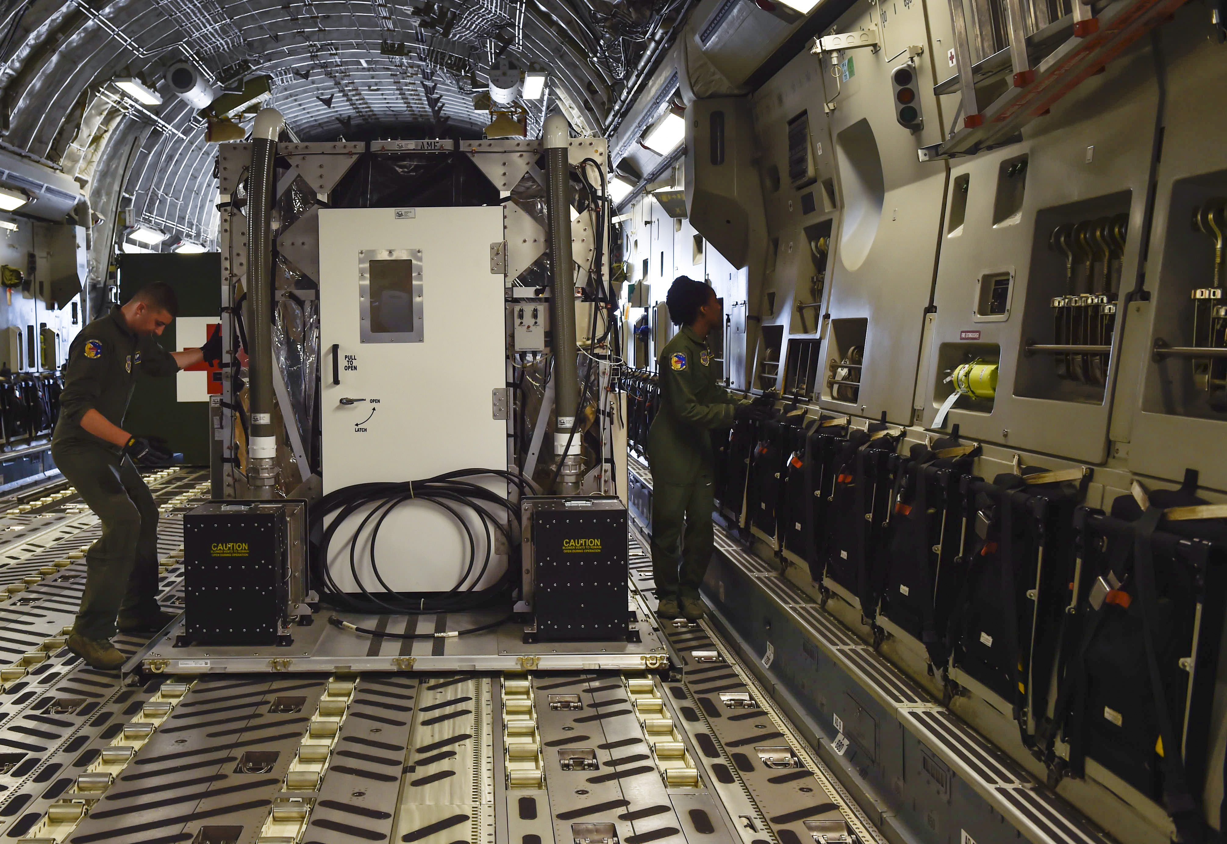 Air Mobility Airmen practice Ebola safety through Mobility Solace