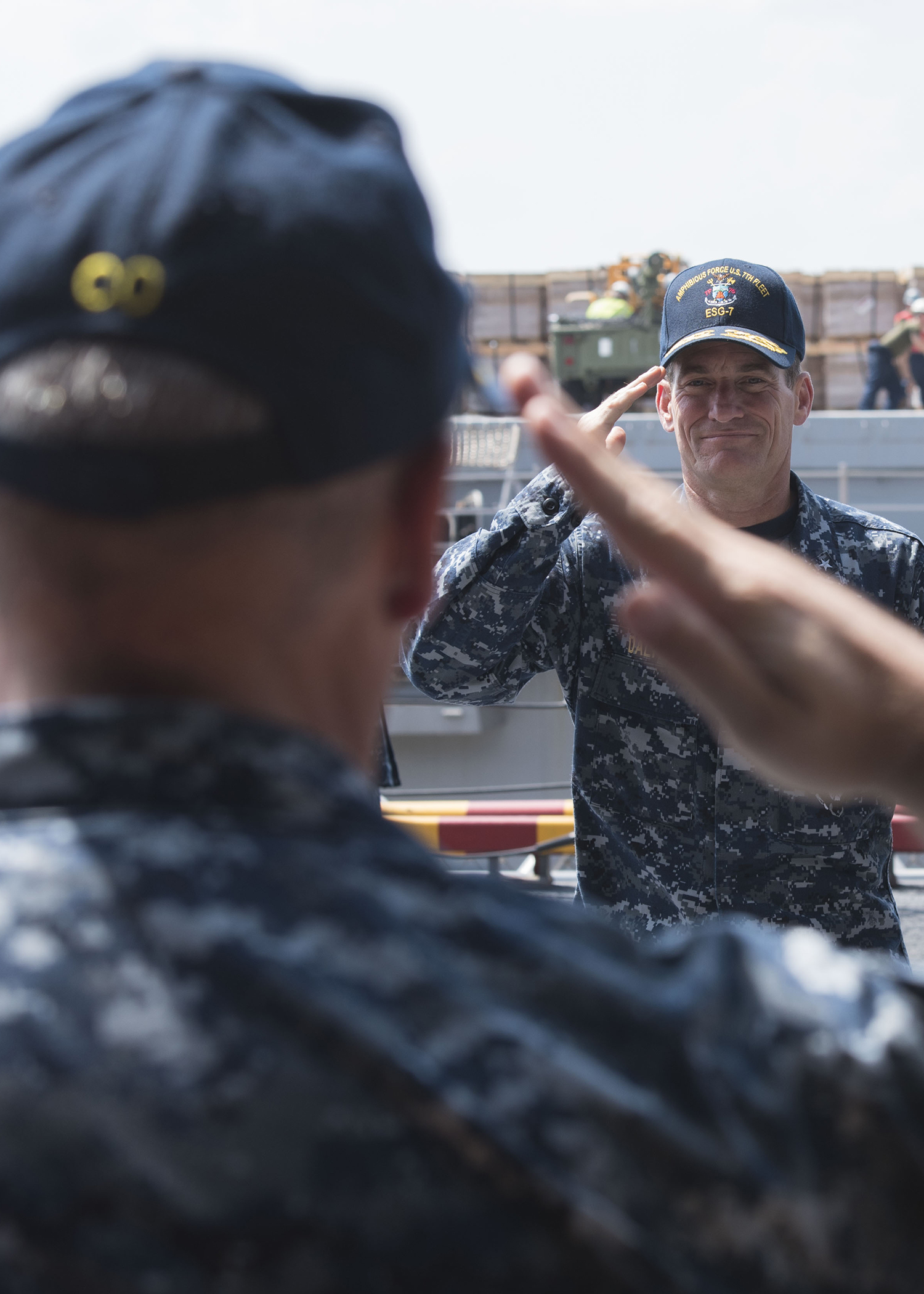 ESG 7 Commander Visits Bonhomme Richard ESG Ships, Landing Craft During ...