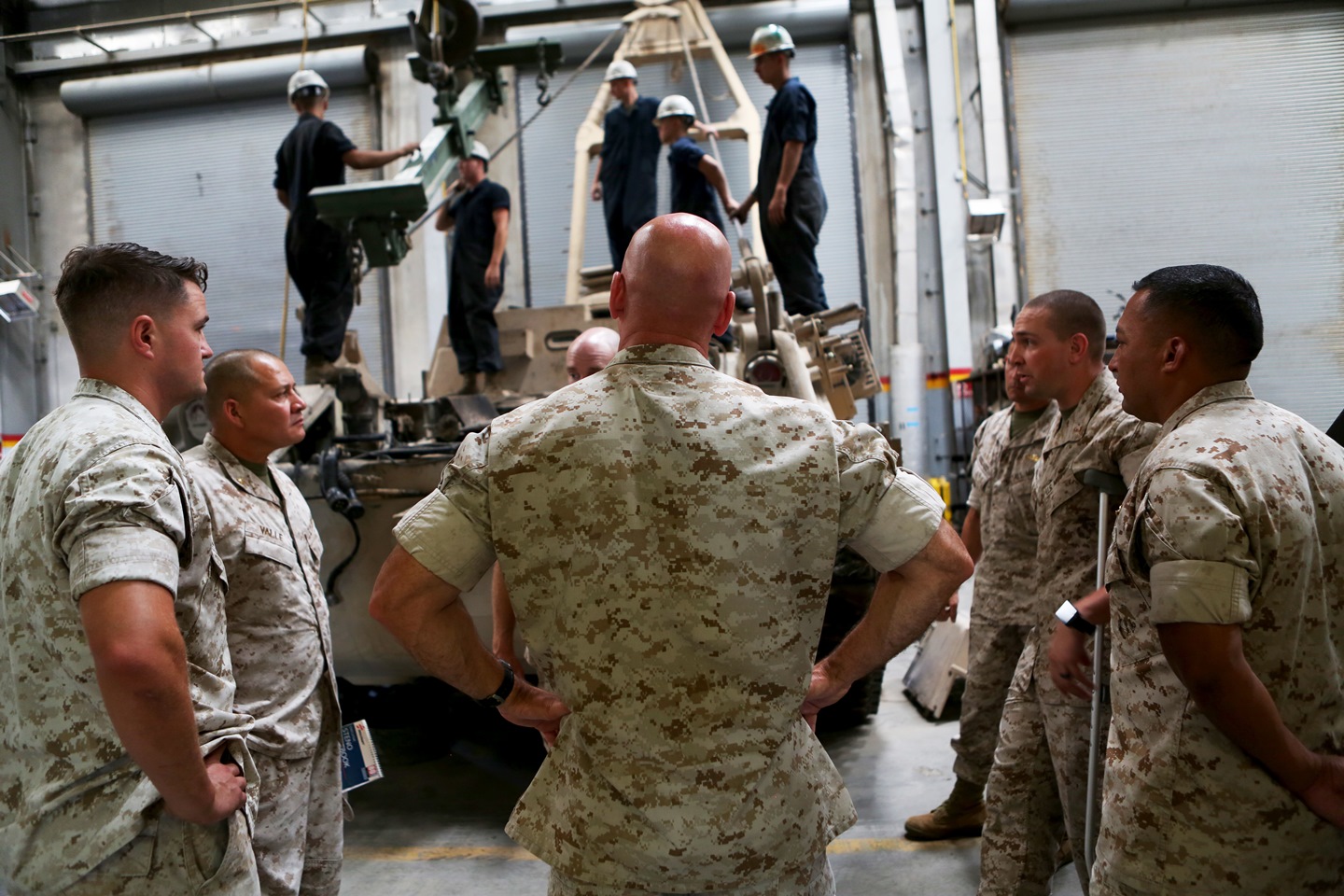 1st MLG Commanding General visists Marines at ITX 5-16