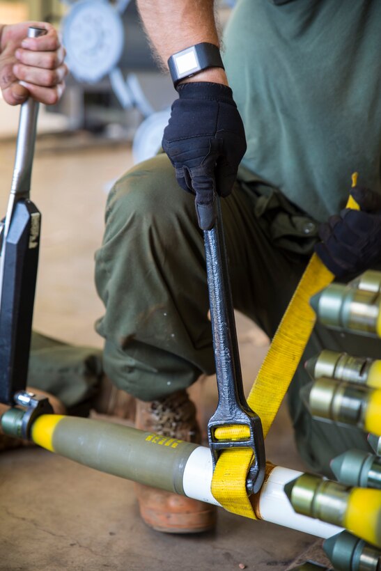 MALS-12 Marines support VMFA-122, build munitions during Southern