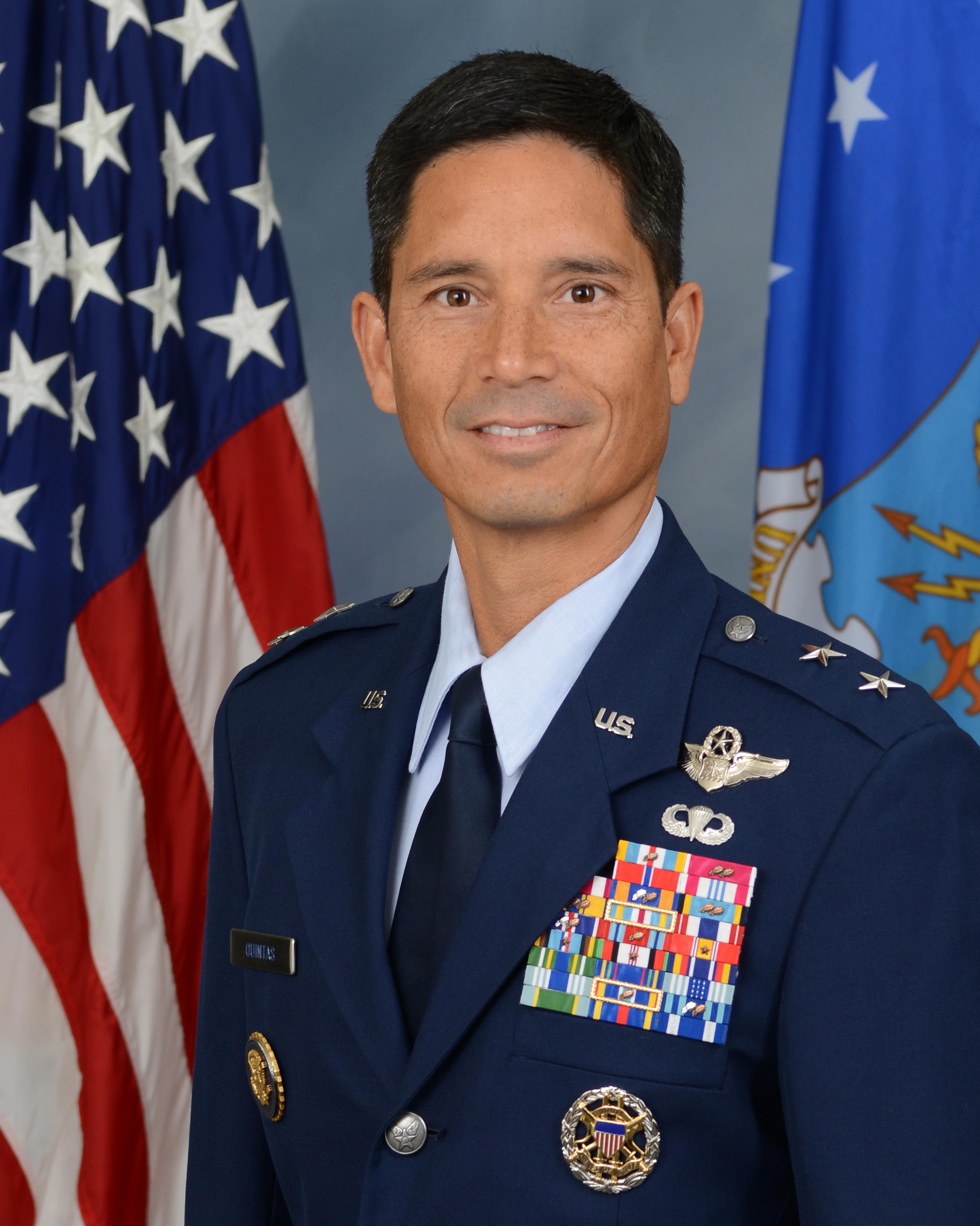 JOHN T. QUINTAS > Air Force > Biography Display