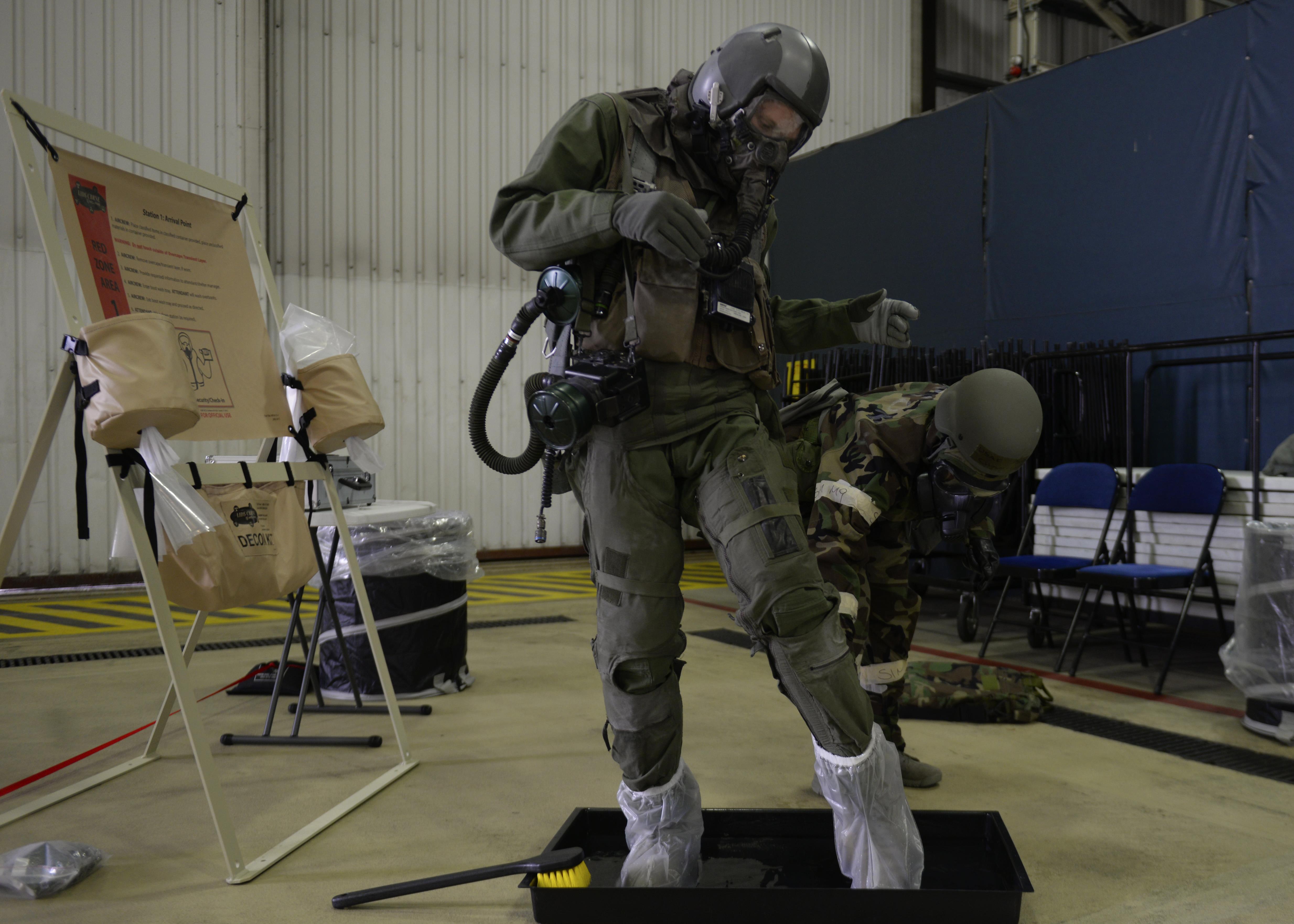 AFE Airmen practice decontamination techniques > Royal Air Force ...