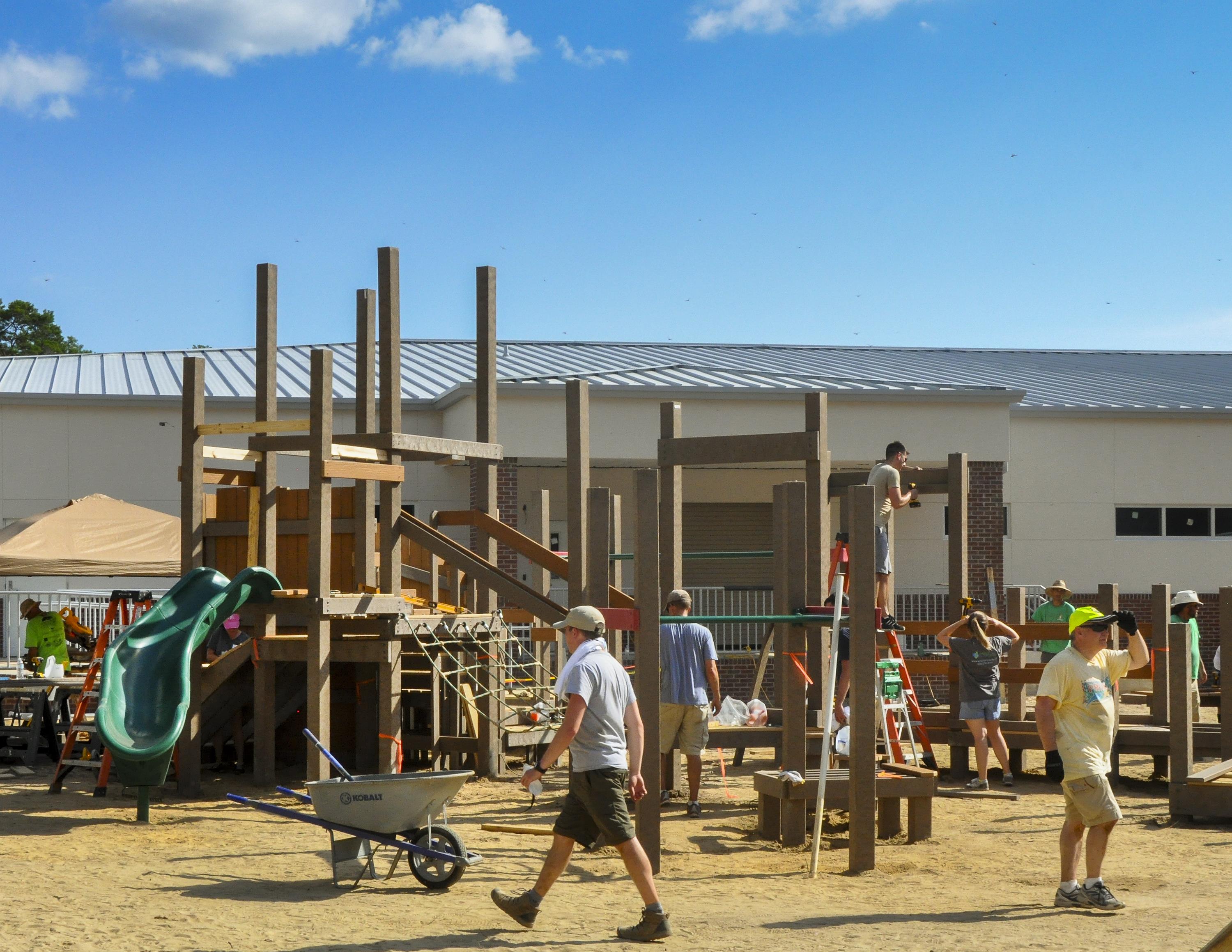 Reservists pitch in to build playground > National Museum of the United ...