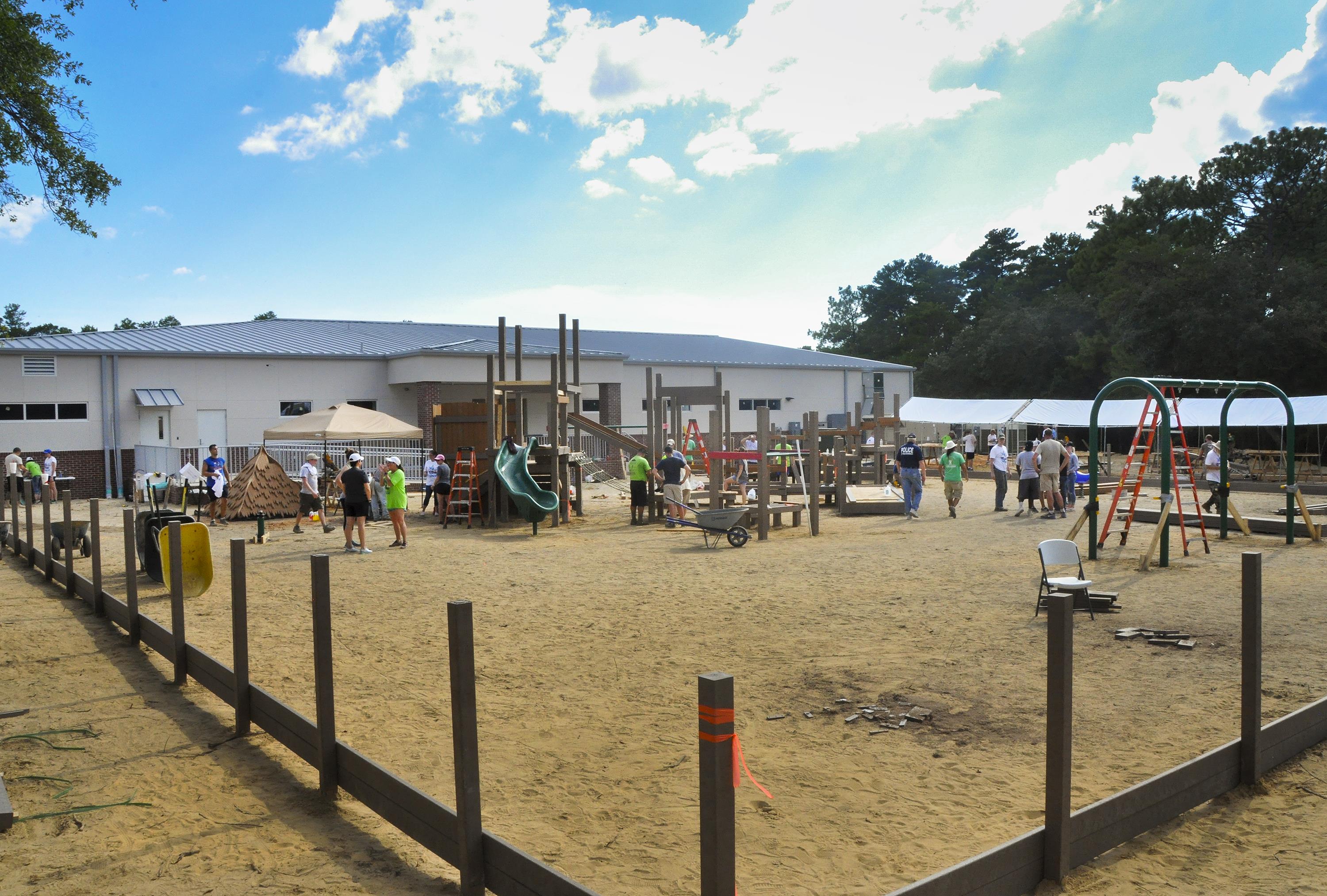 Airmen volunteer time, skills to build playground > Eglin Air Force ...
