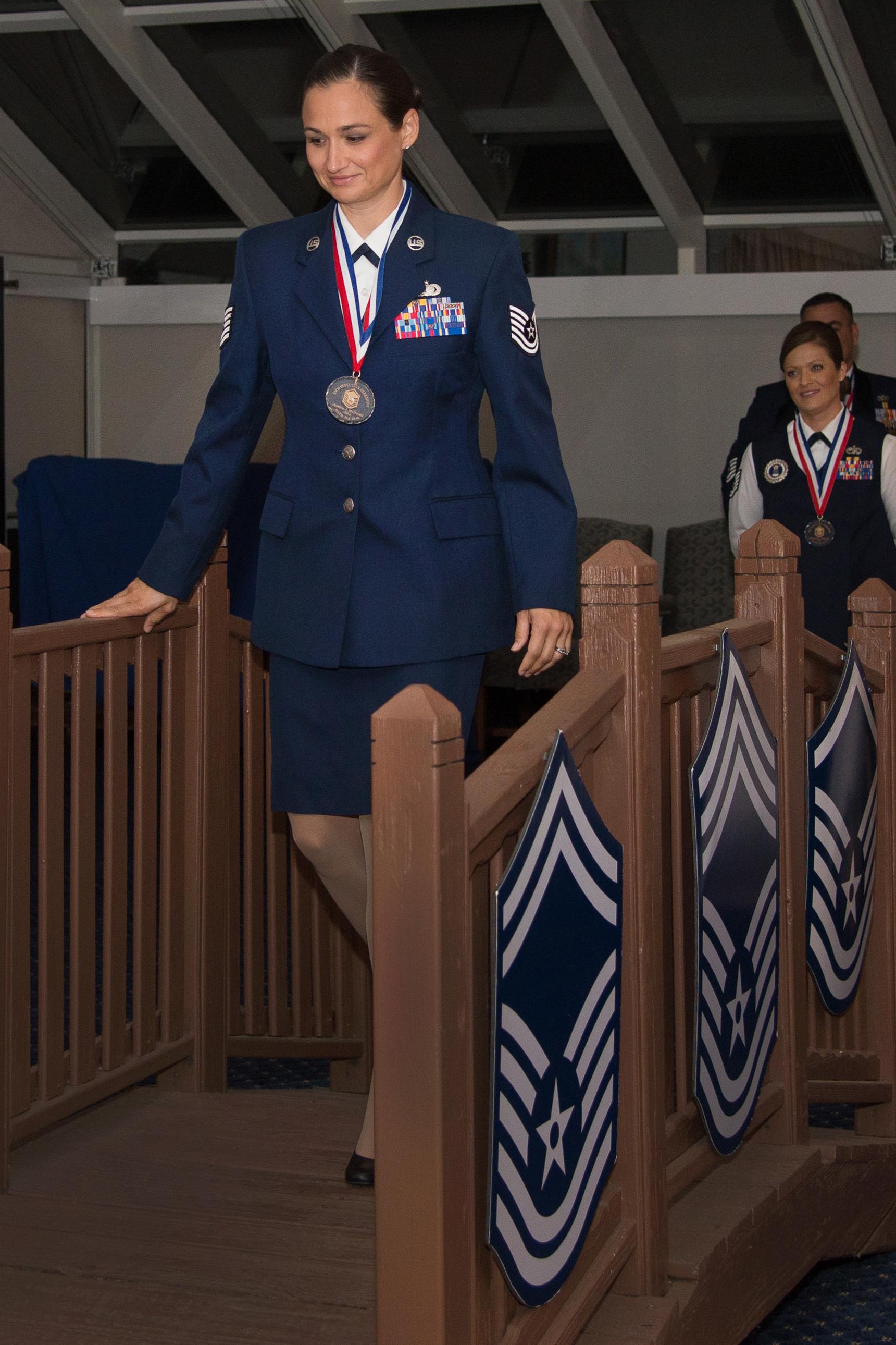 Airmen inducted into senior NCO corps