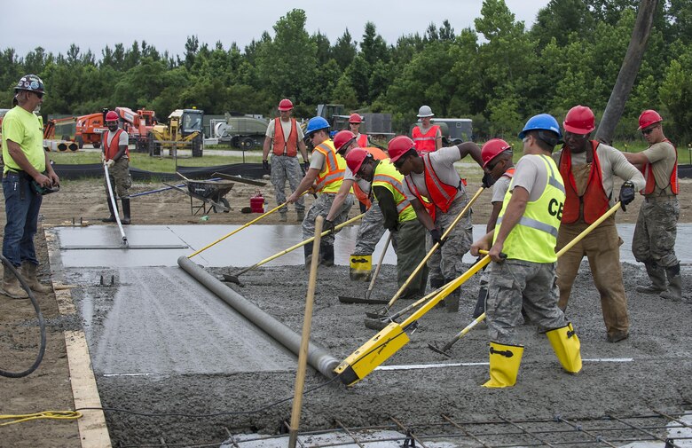 RED HORSE units team up for construction project > Air Force Reserve ...