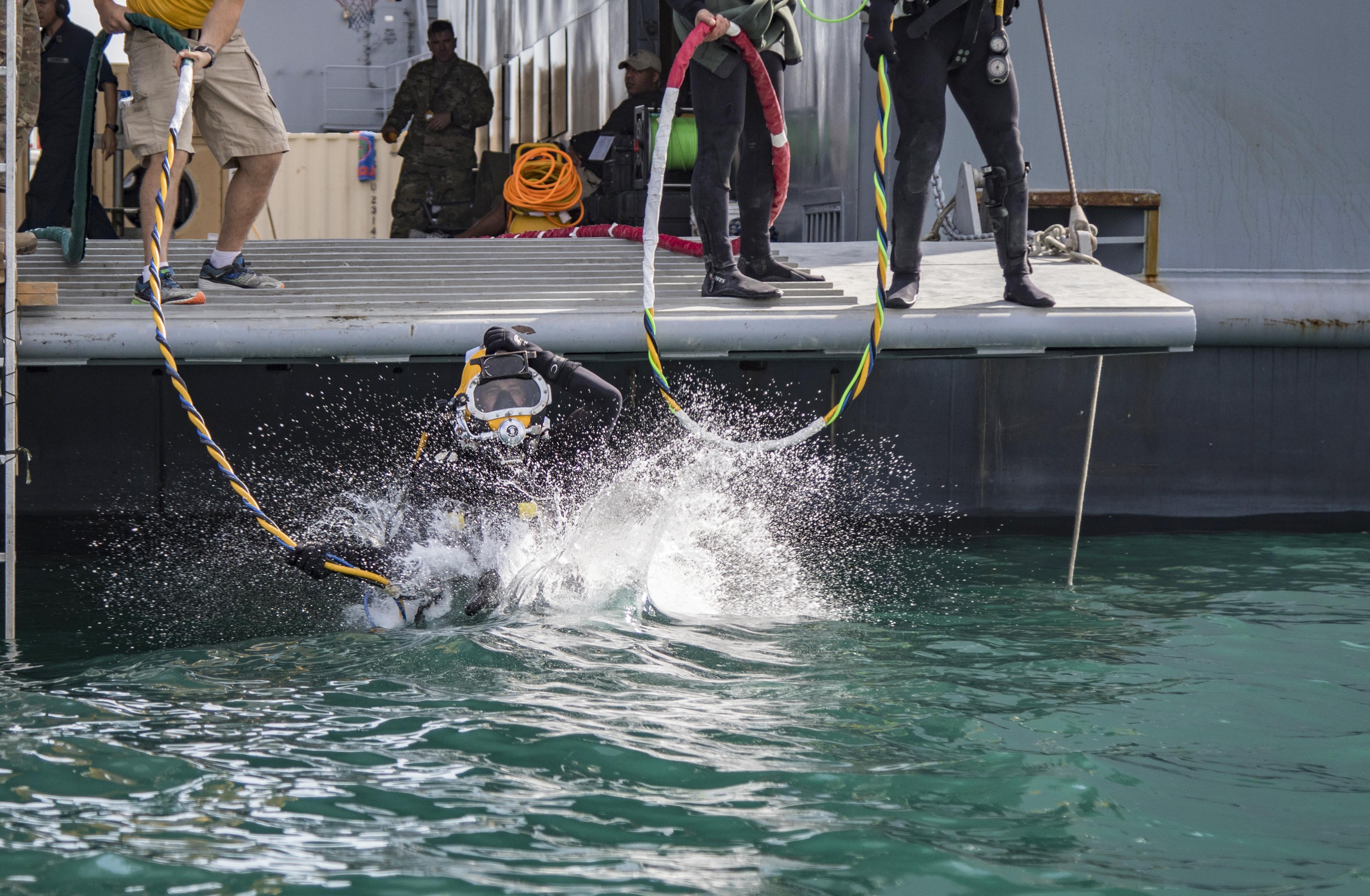 Deployed Army Divers Plunge into Operation Deep Blue > U.S. Army ...