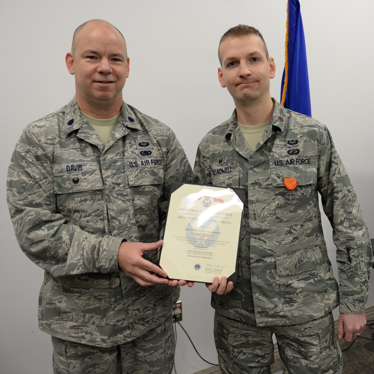 Treadwell awarded Air Force Combat Action Medal > 157th Air Refueling ...