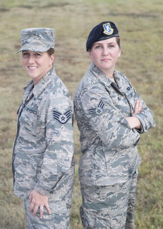 Twins serve together at JBSA