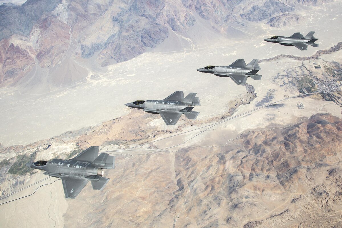 Multiple F-35s take to the skies to test communication data links ...
