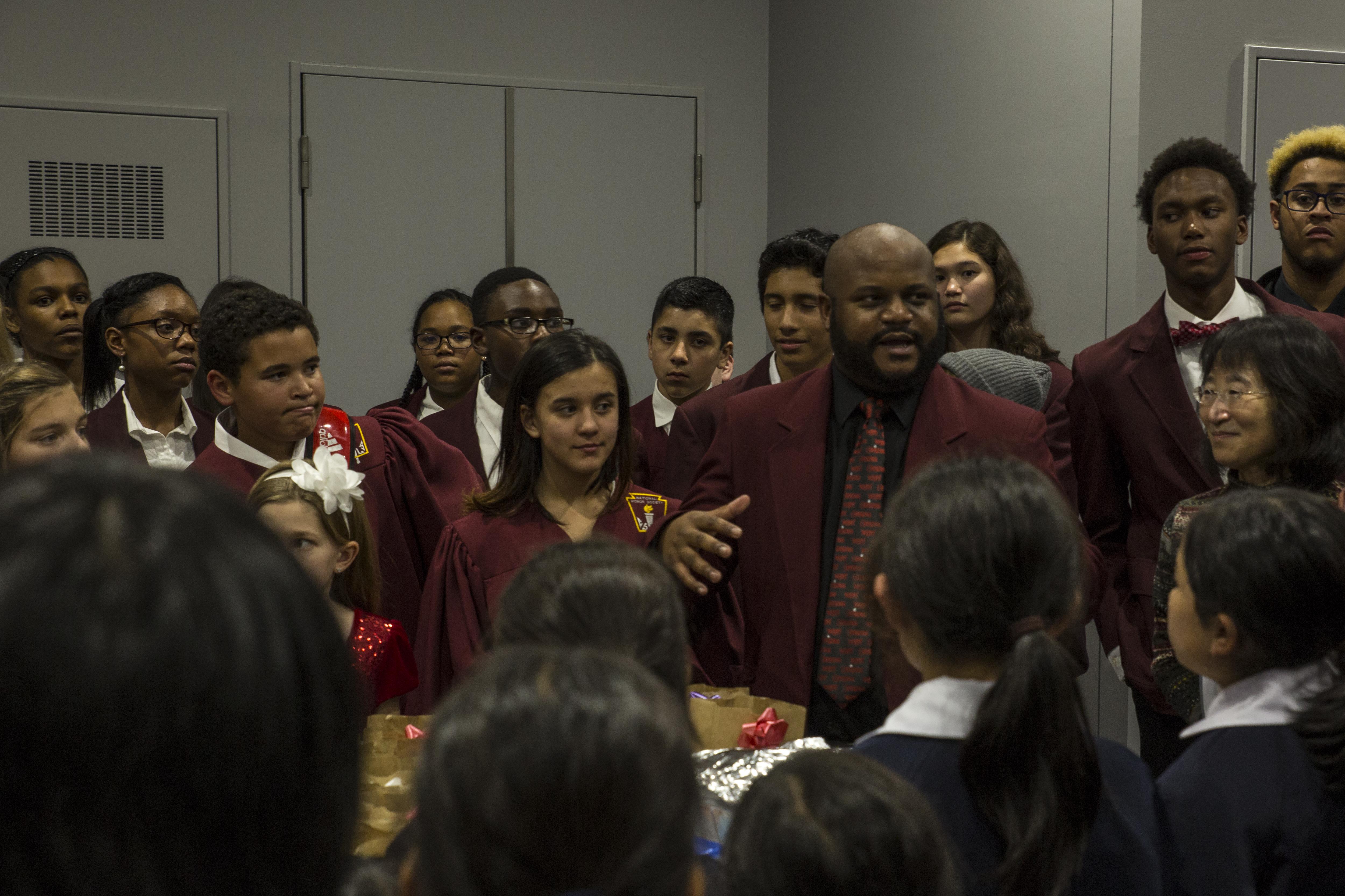 M.C. Perry, Japanese students spread holiday spirit throughout MCAS Iwakuni