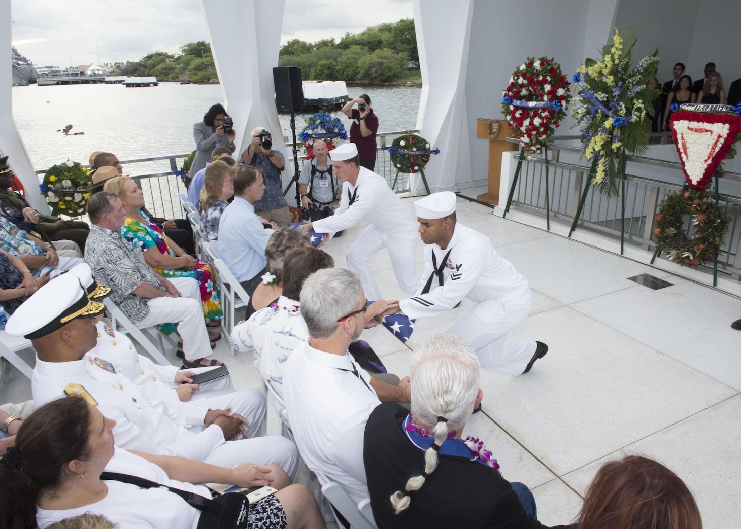 Interment Ceremony Aboard USS Arizona Honors Survivors and Victims on ...