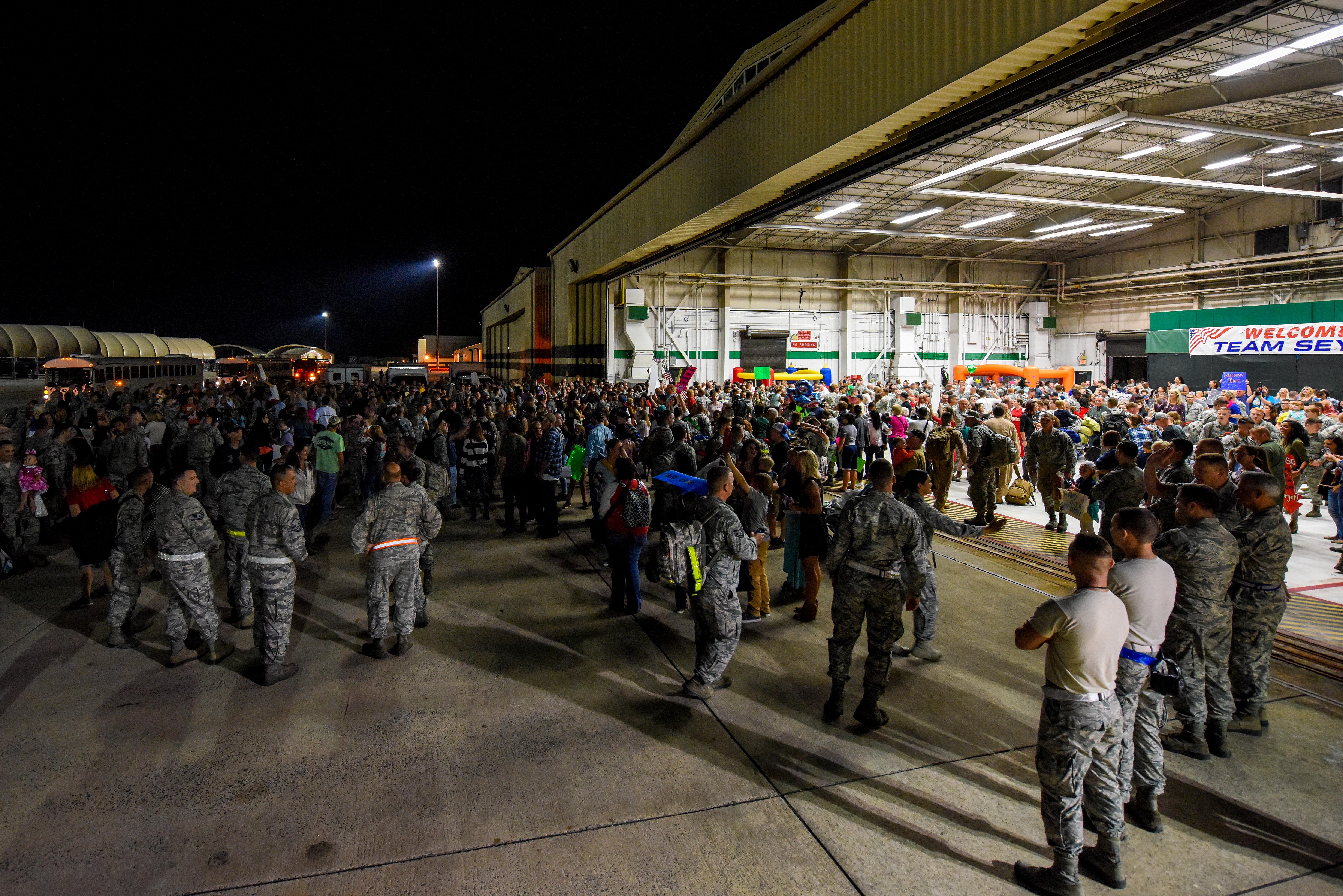 335th FS, 4th MXG Airmen return home