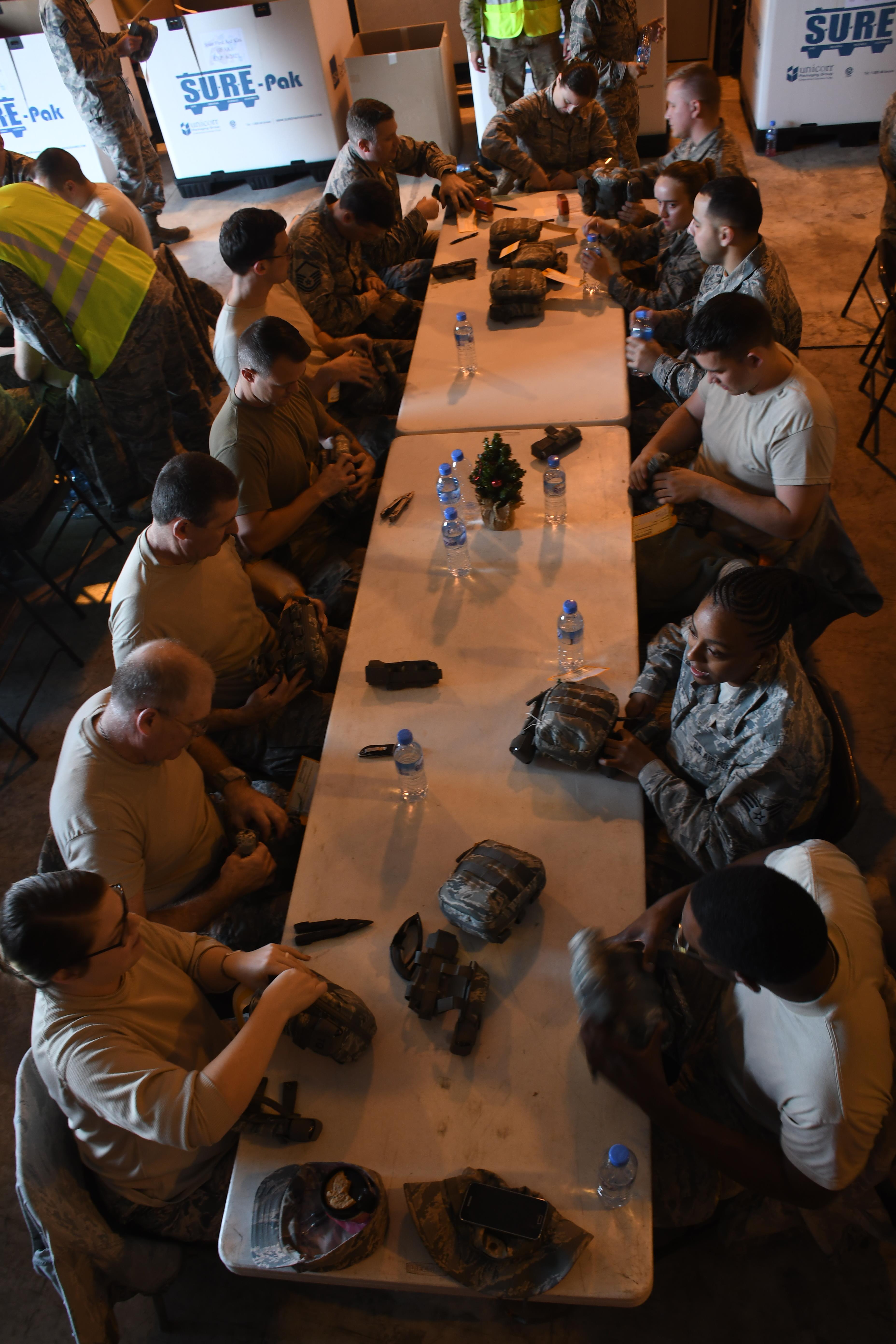 Al Udeid Airmen volunteer to build JFAK’s for theater operations