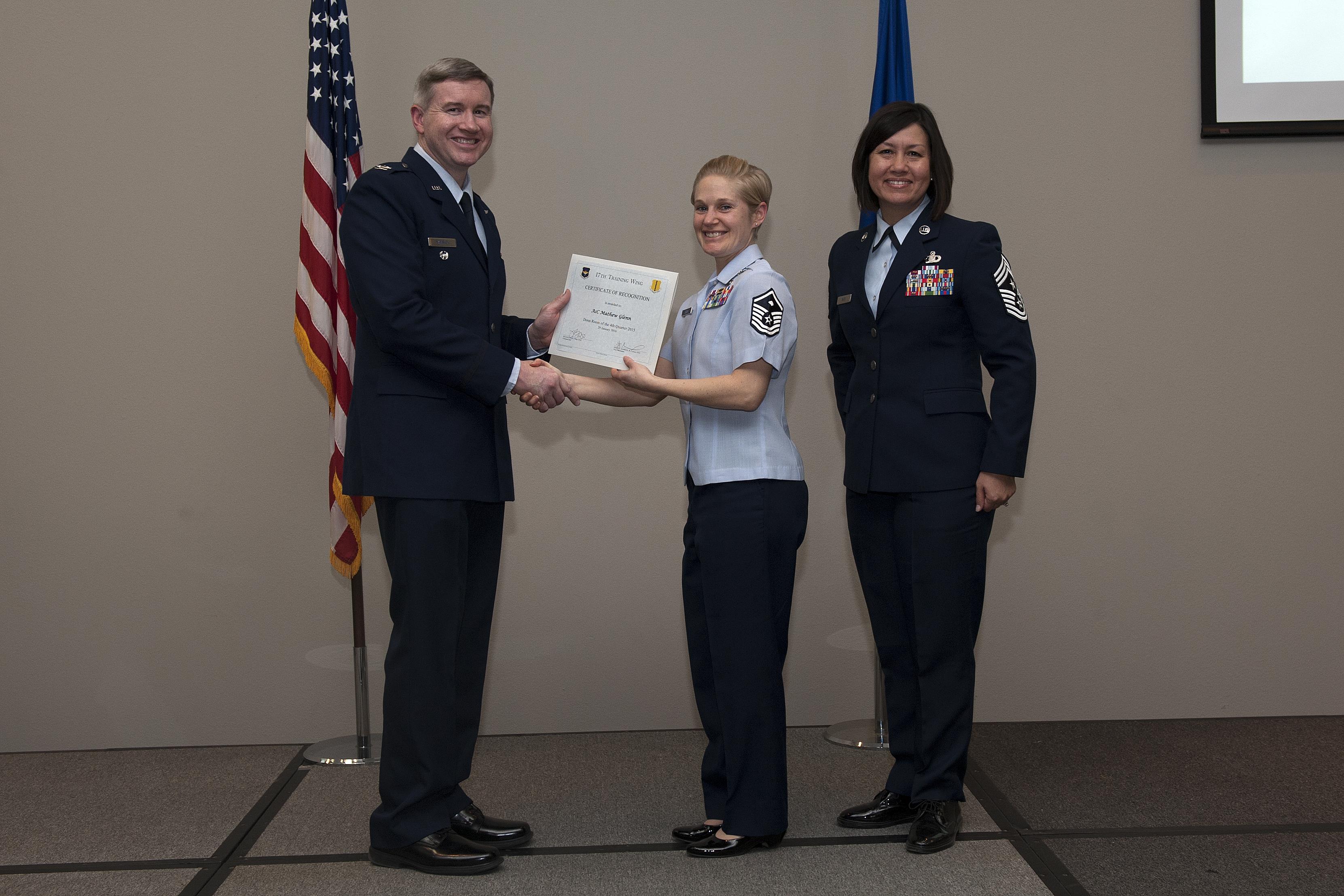 17th Training Wing announces Quarterly Awards > Goodfellow Air Force Base > Article Display