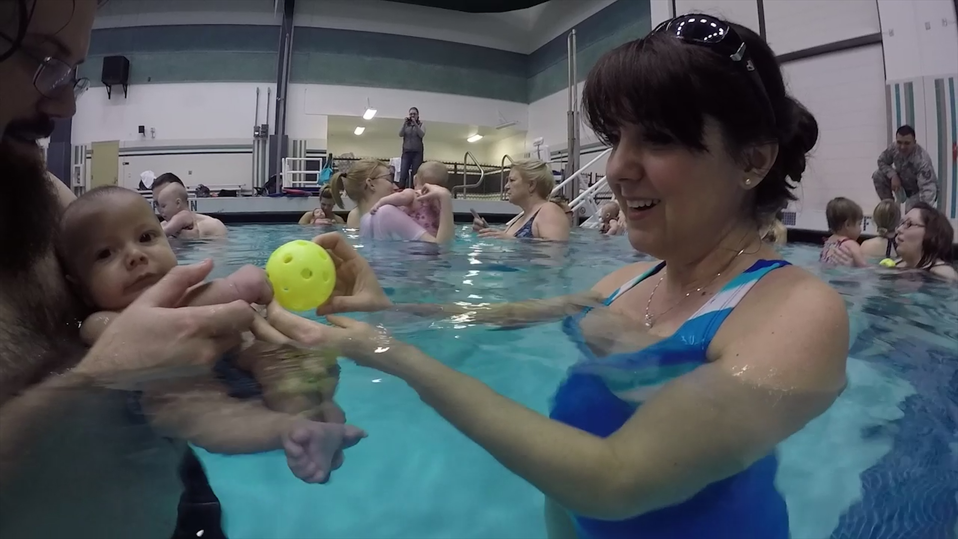 Water babies class helps develop infant's brain > Air Mobility Command ...