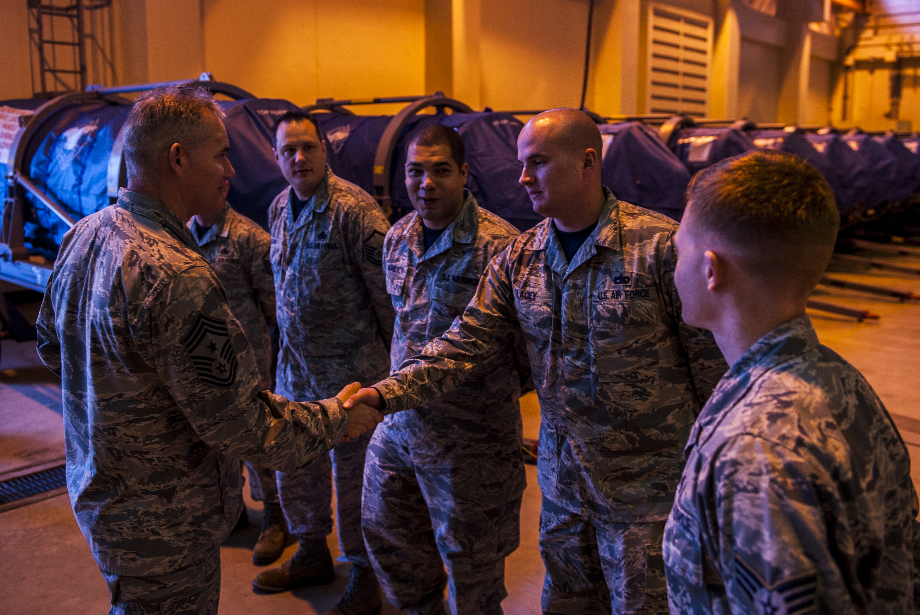 USFJ/5th AF command chief visits Kadena > Kadena Air Base > News