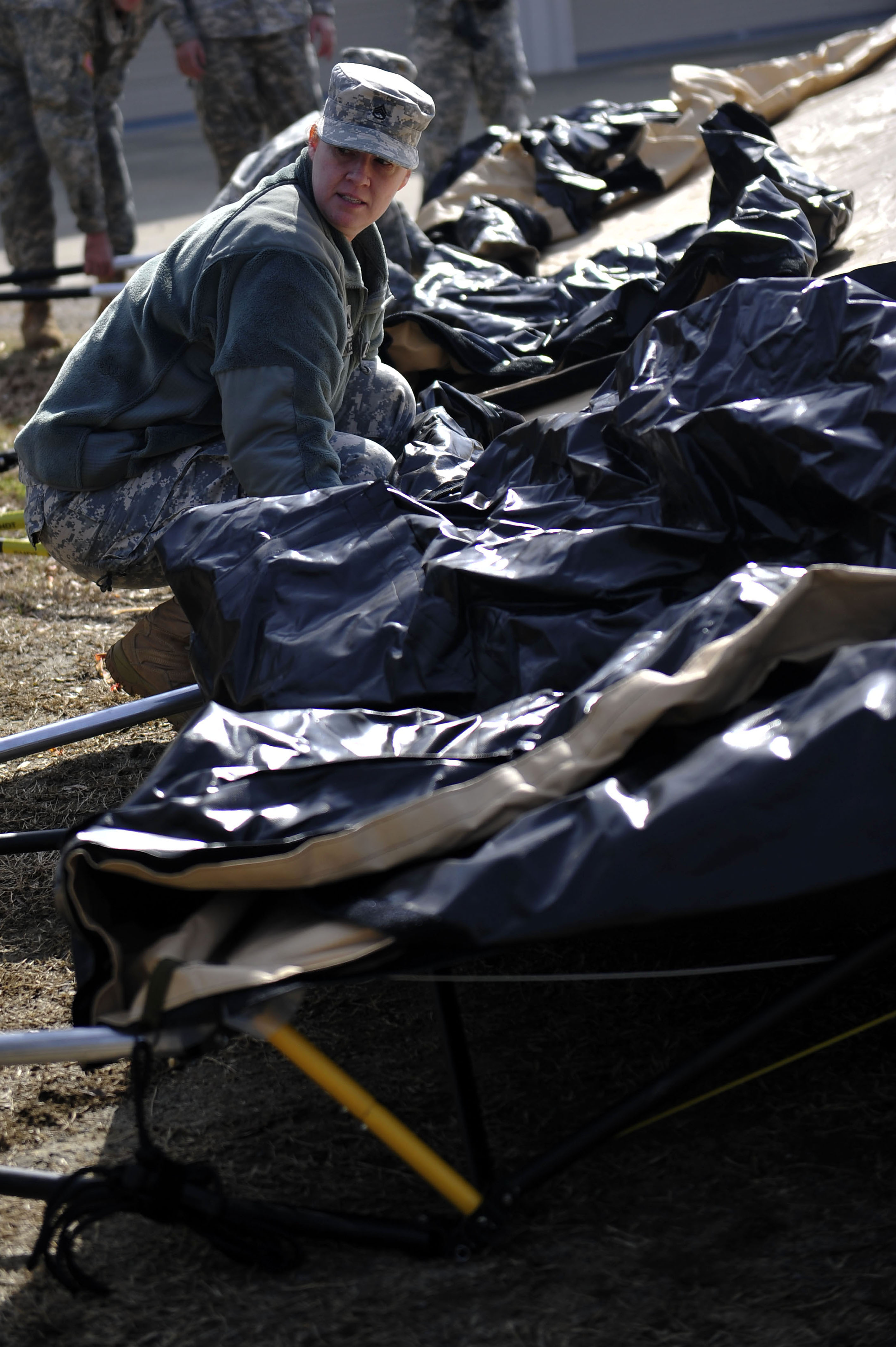 Soldiers build command post from ground up