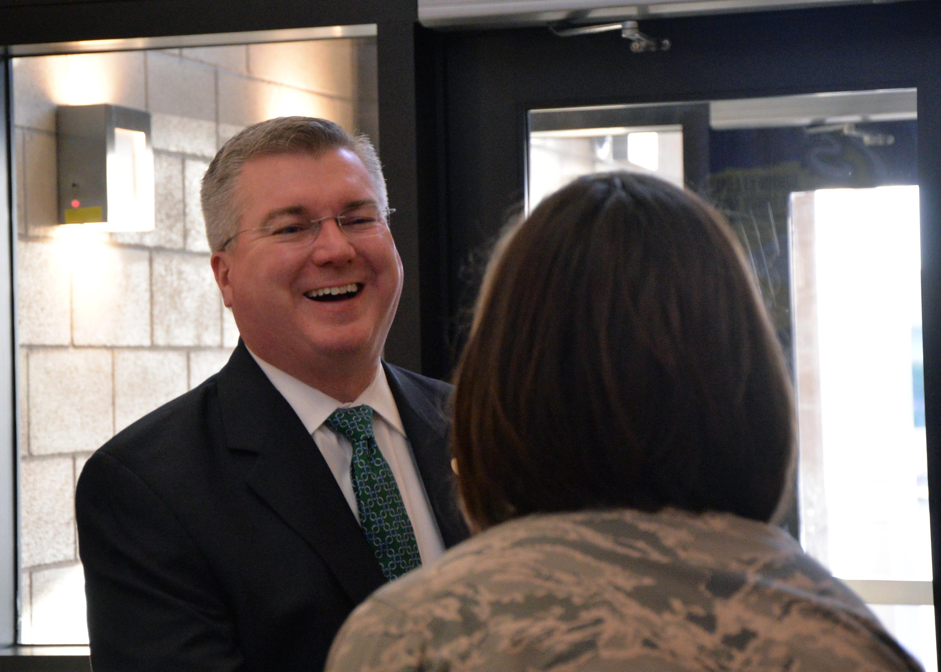 Keith Graf visits Goodfellow Air Force Base