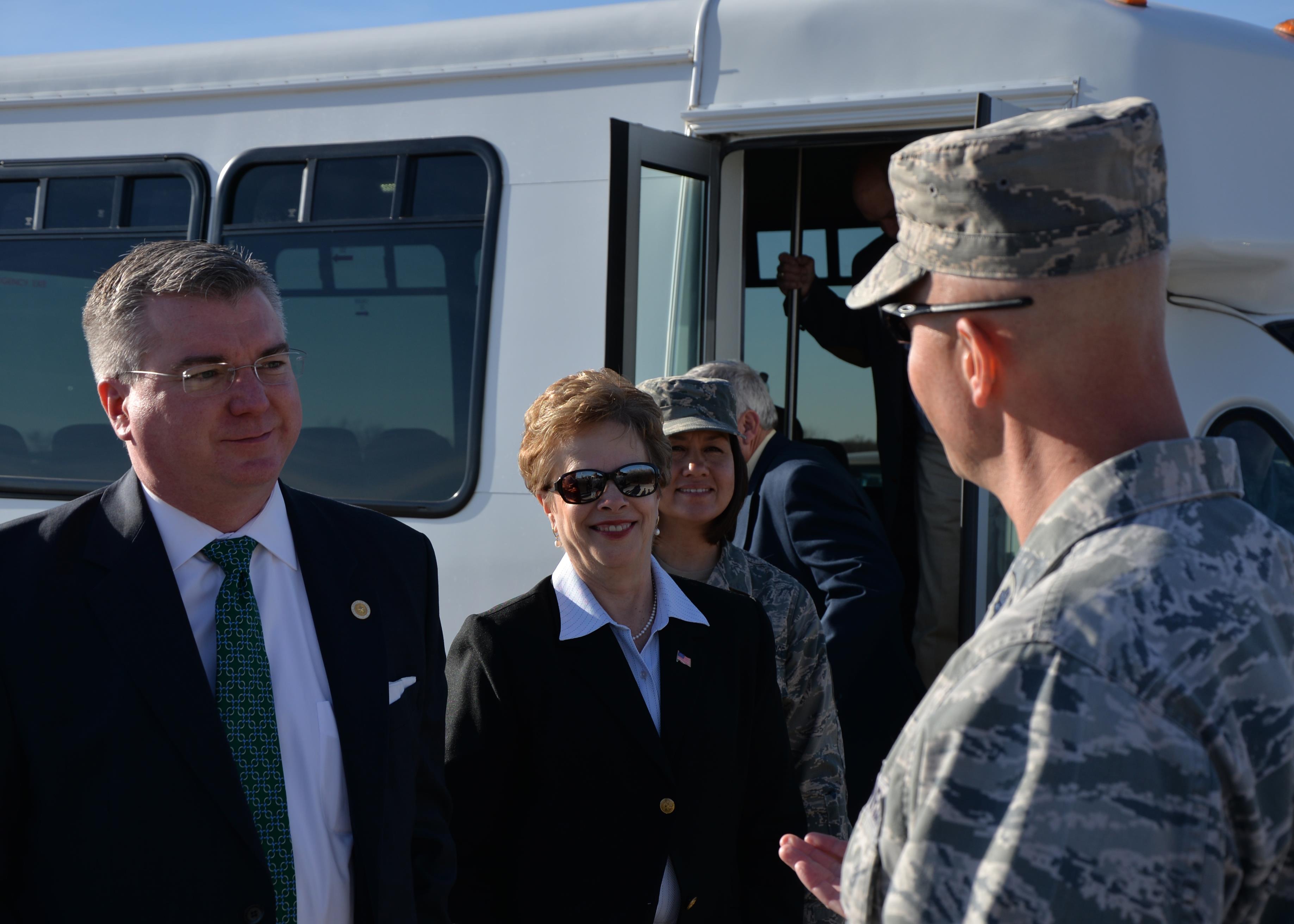 Keith Graf visits Goodfellow Air Force Base