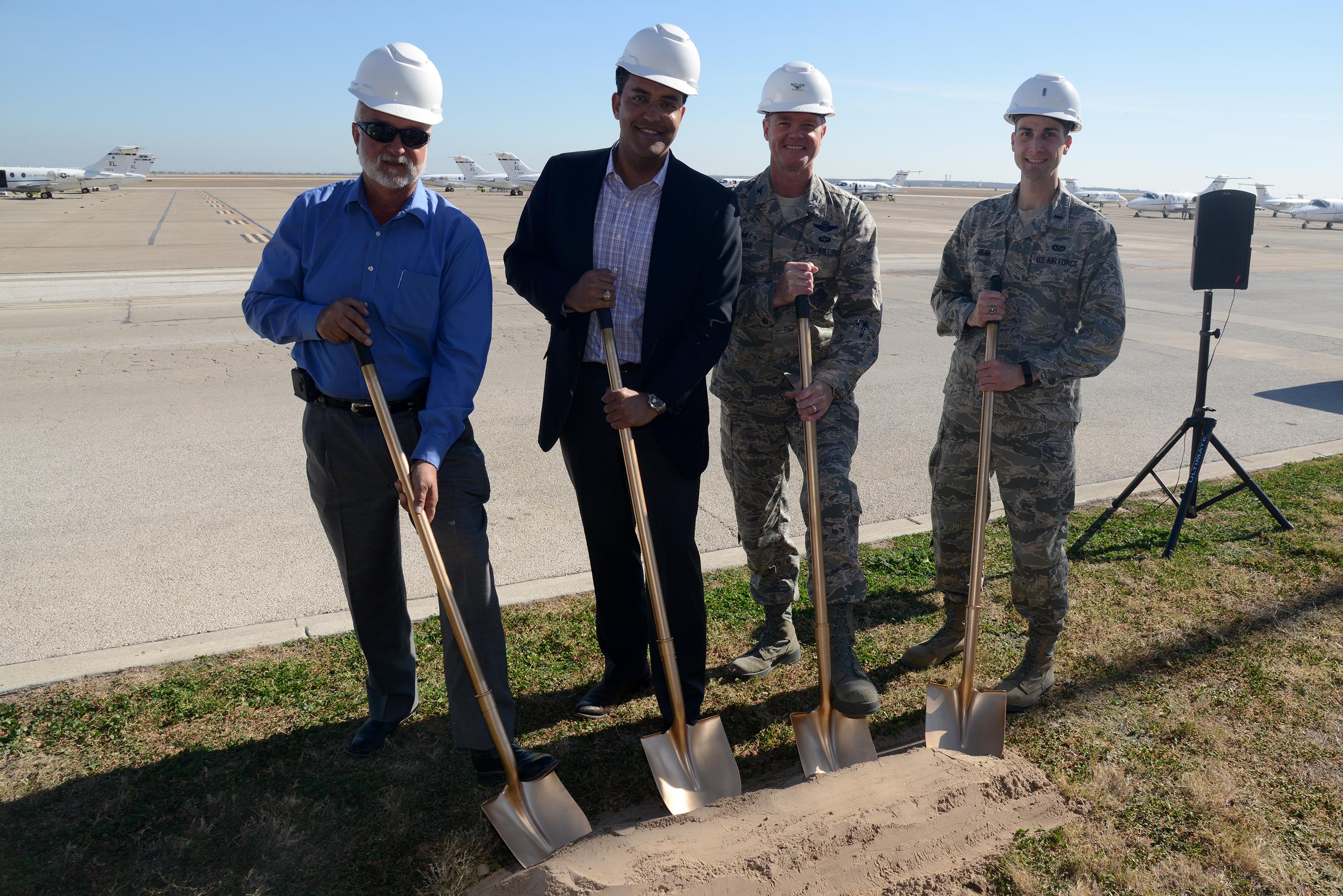 Leaders mark new day with flight line drainage project > Air Force ...