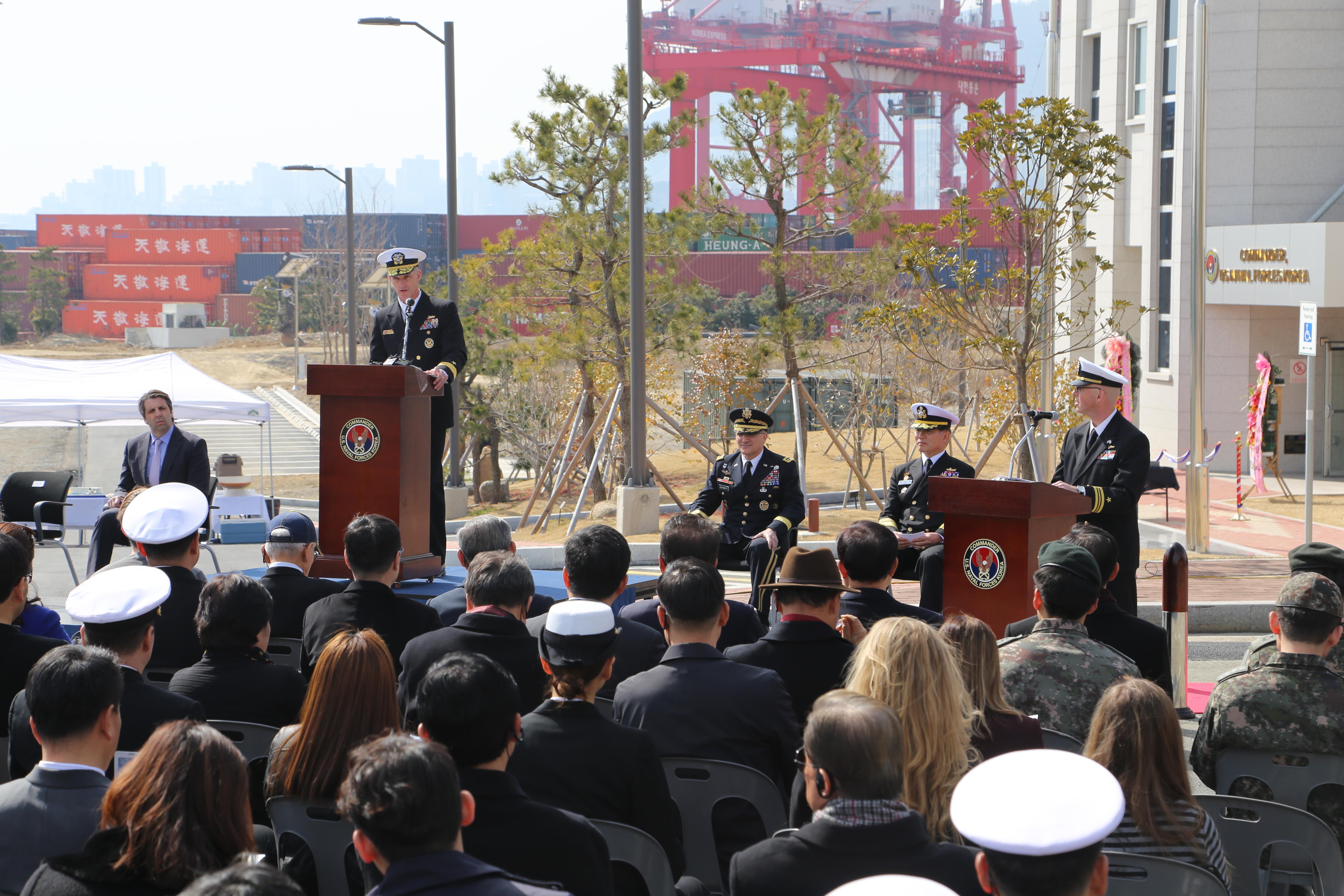 U.S. Navy officially opens HQ in Busan