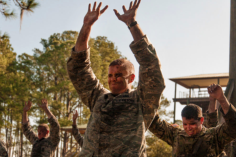 Hands Raised | U.S. Department of War