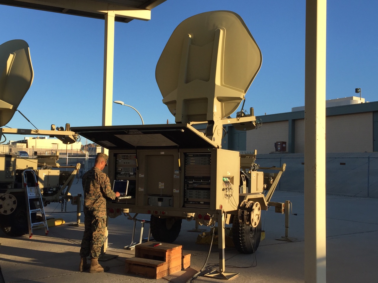 Ground Radio Repair Course employing V-Sat terminal
