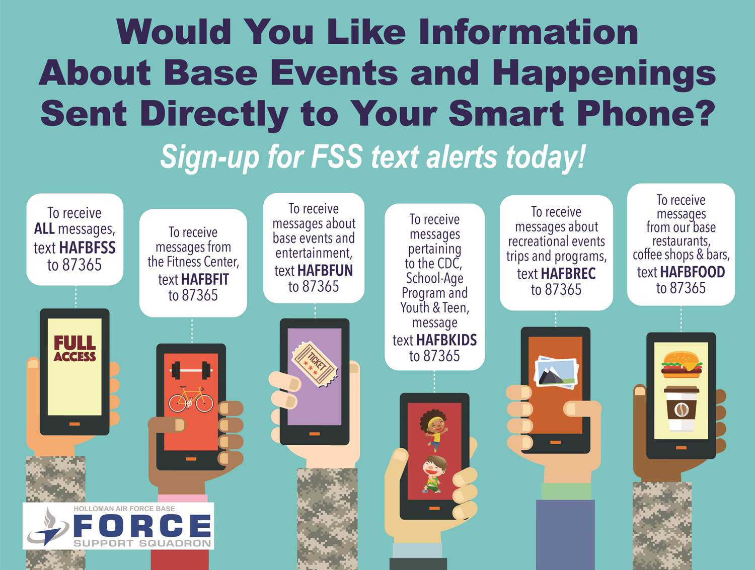 Holloman FSS Introduces Text Alerts > Holloman Air Force Base > Article ...