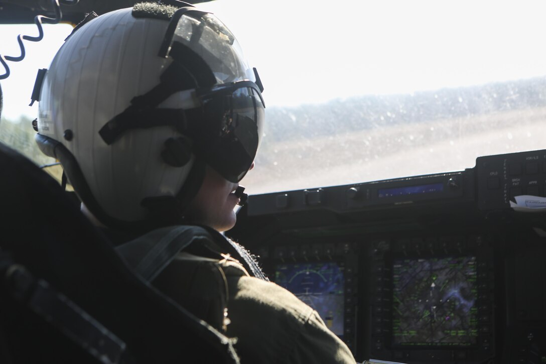 Final flight: student pilot completes MV-22B training