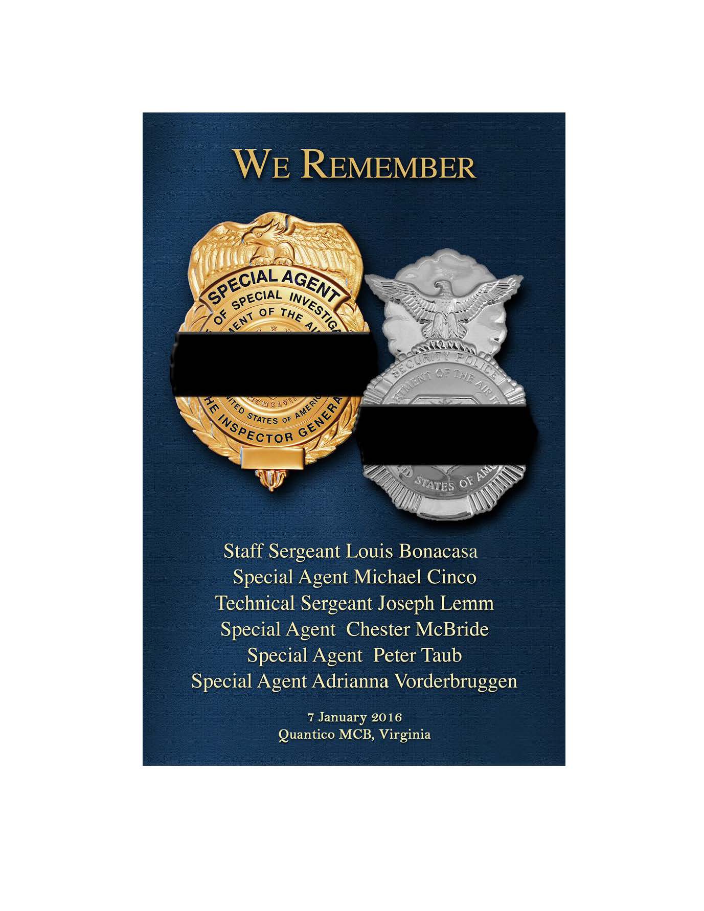 AFOSI Commander Attends Dignified Transfer of OSI Fallen Heroes ...