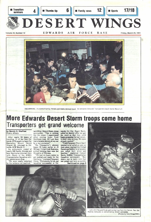 25 years since Desert Storm > Edwards Air Force Base > News