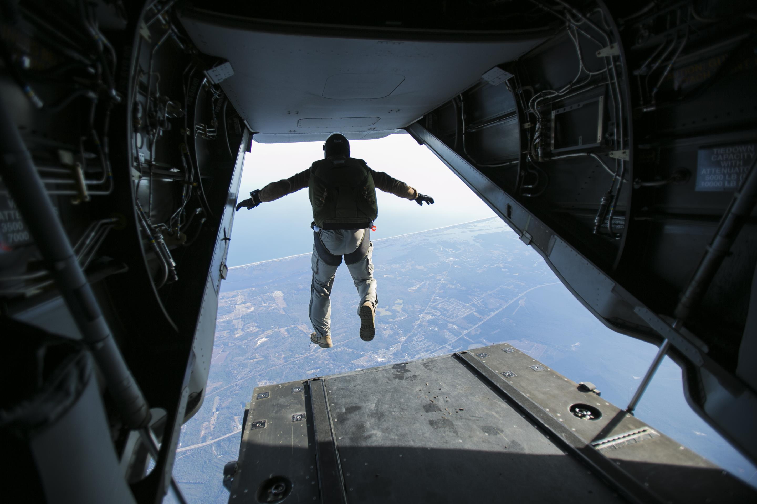 Descent from above: Marines conduct parachute operations