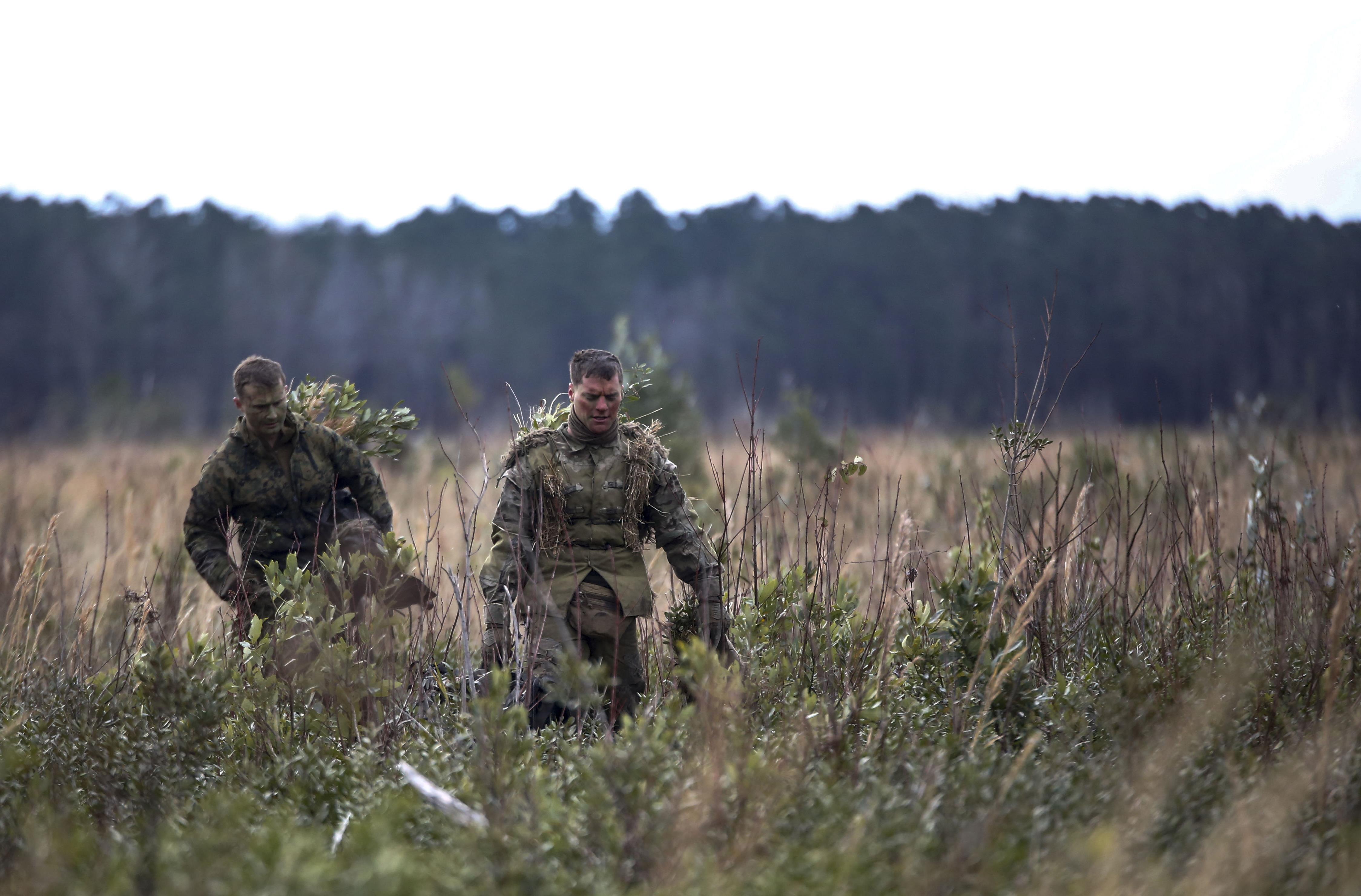 Predator and prey: Pre-Scout Sniper students stalk targets
