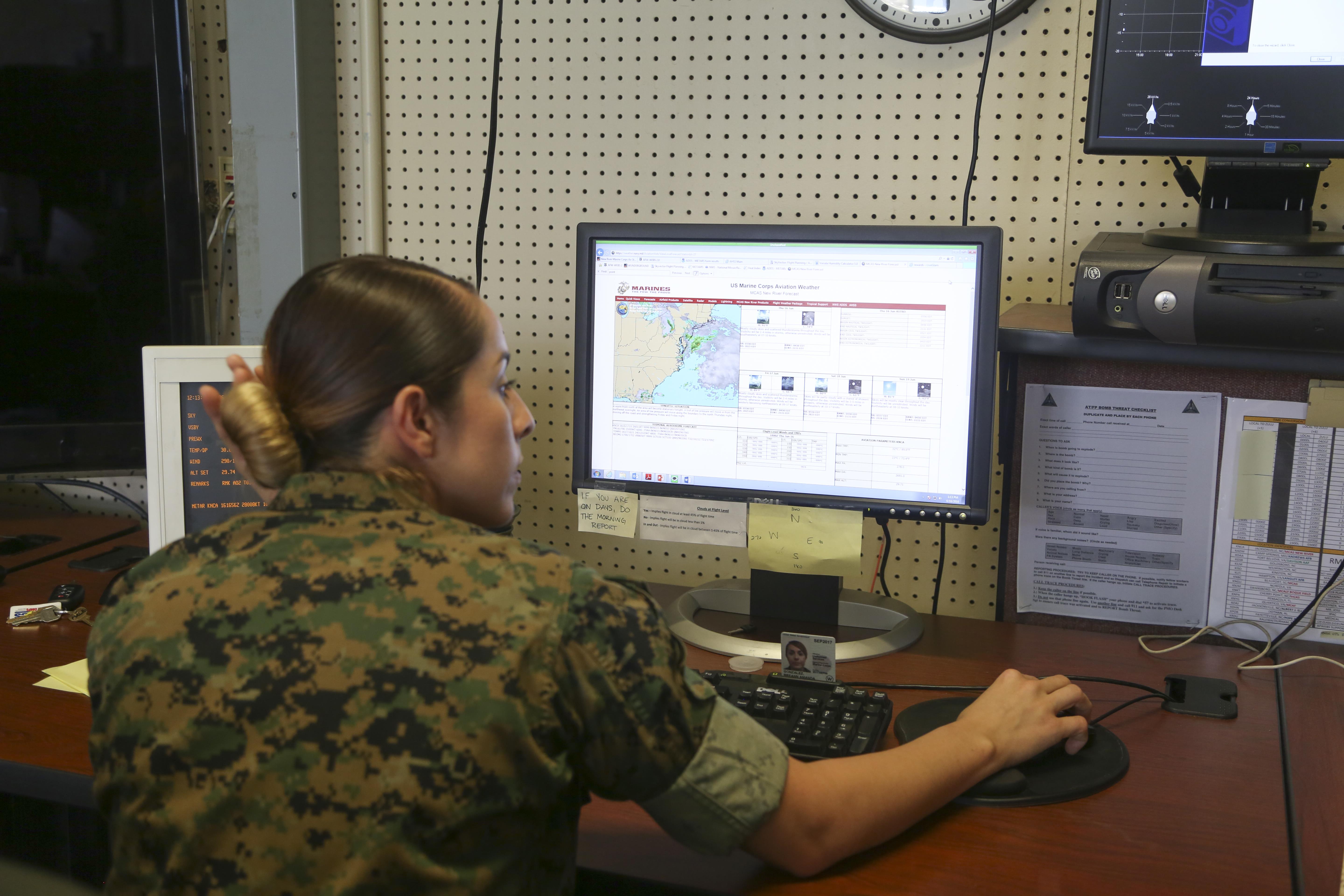 METOC Marines forecast weather, keep air station safe