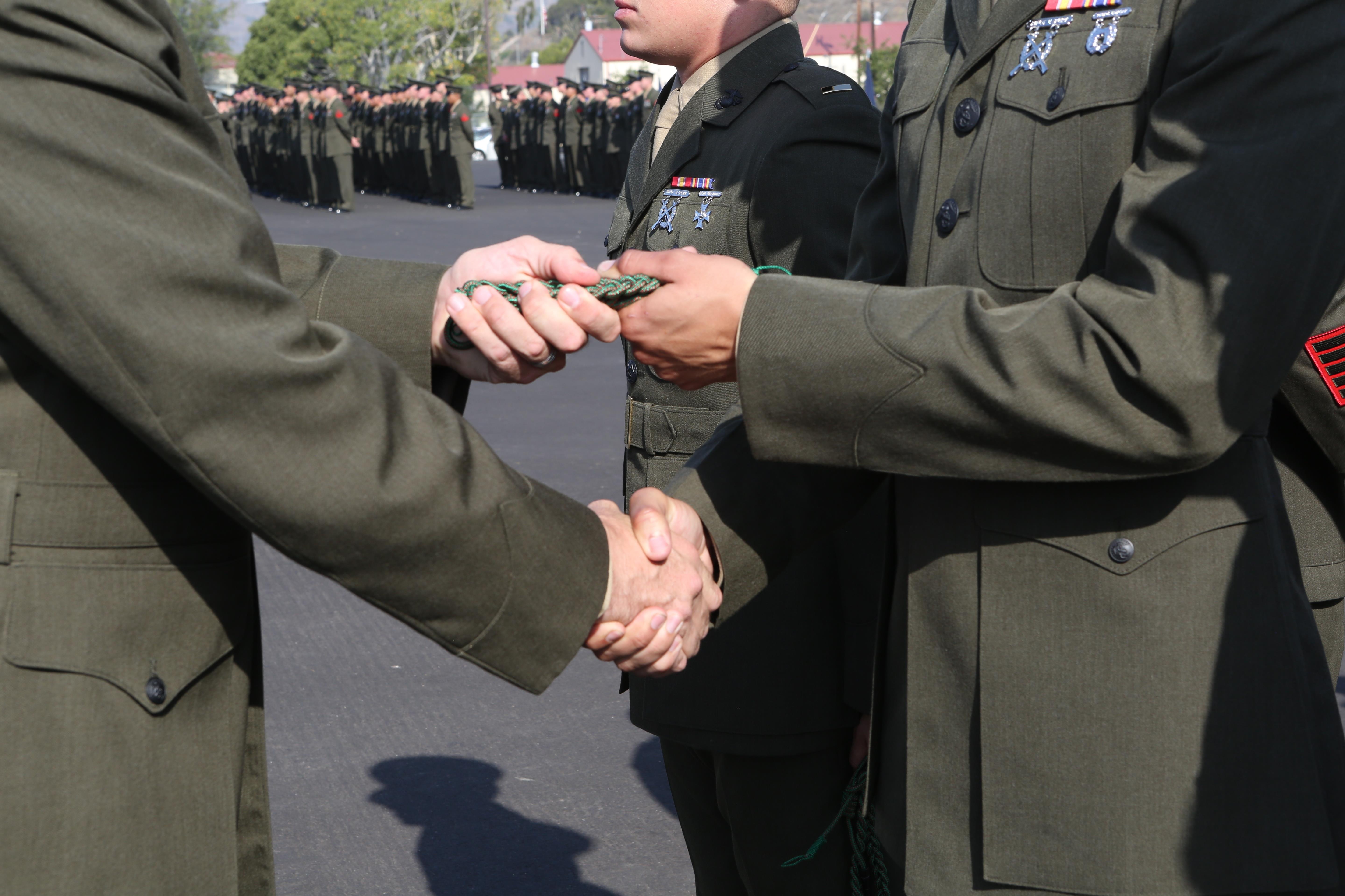 5th Marine regiment ceremony